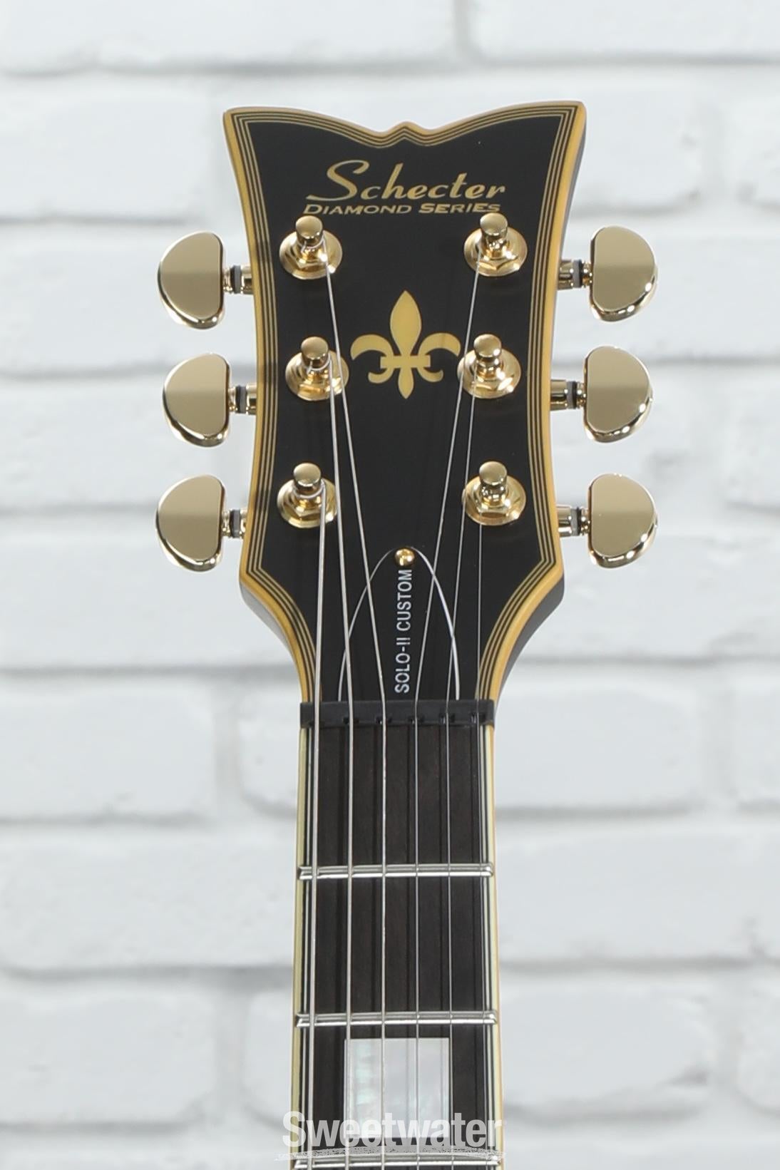 Schecter Solo-II Custom Electric Guitar - Aged Black Satin | Sweetwater