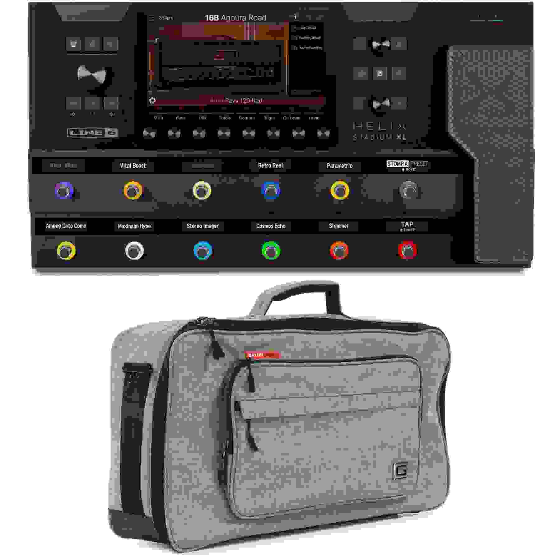 Line 6 Helix Stadium XL Amp Modeler and FX Processor with Gig Bag ...