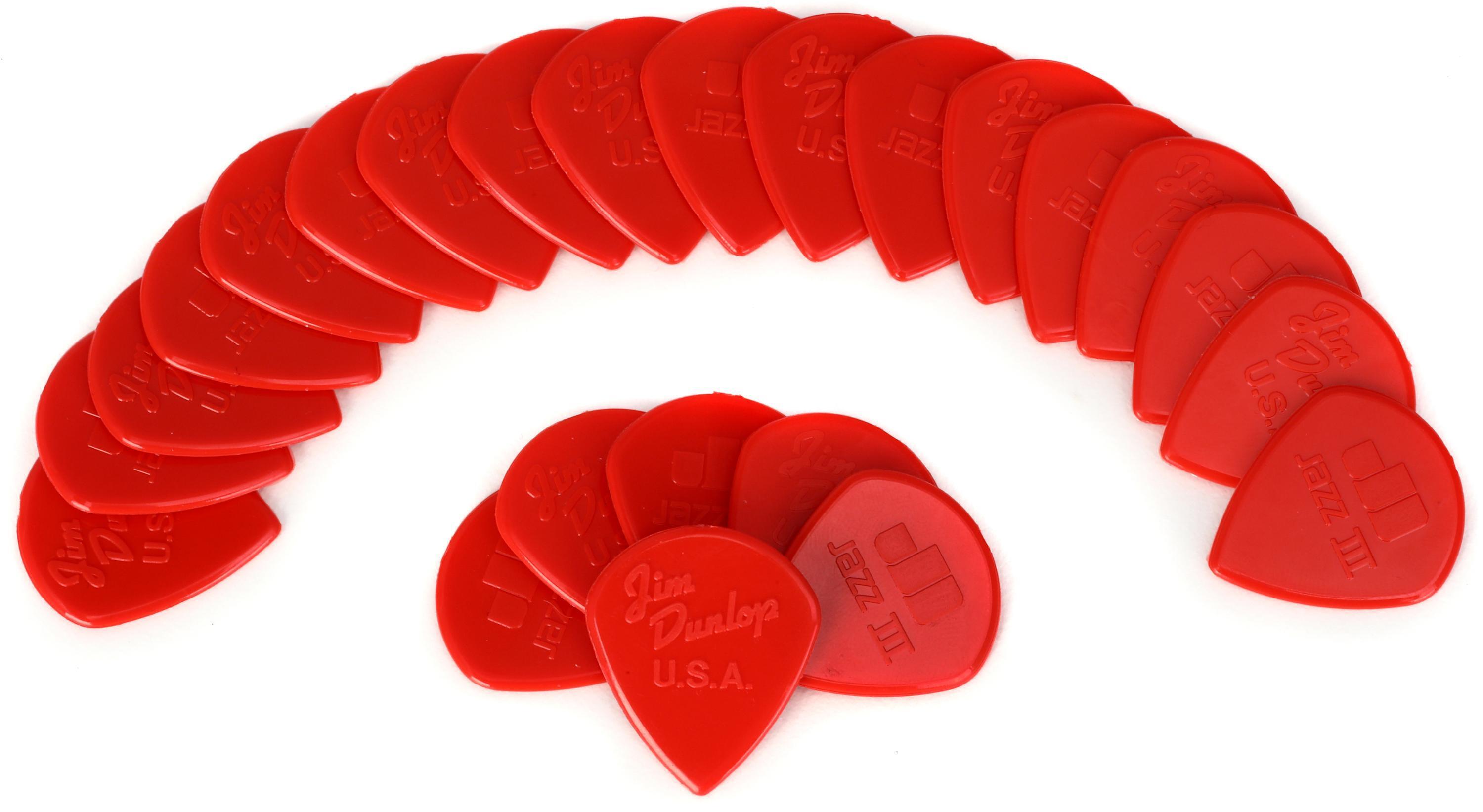 Dunlop Jazz III Guitar Picks - 1.38mm, Red, 24-pack | Sweetwater