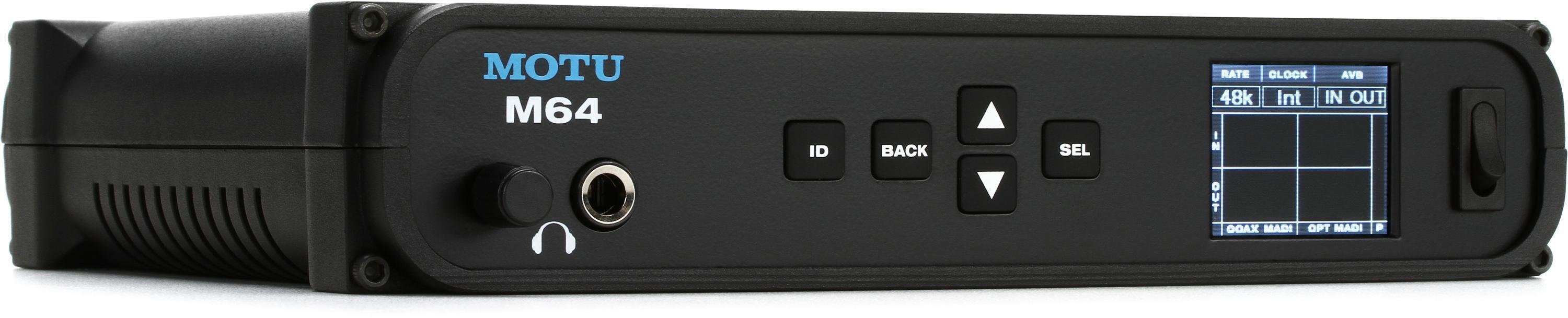 MOTU M64 USB / AVB Interface with MADI | Sweetwater