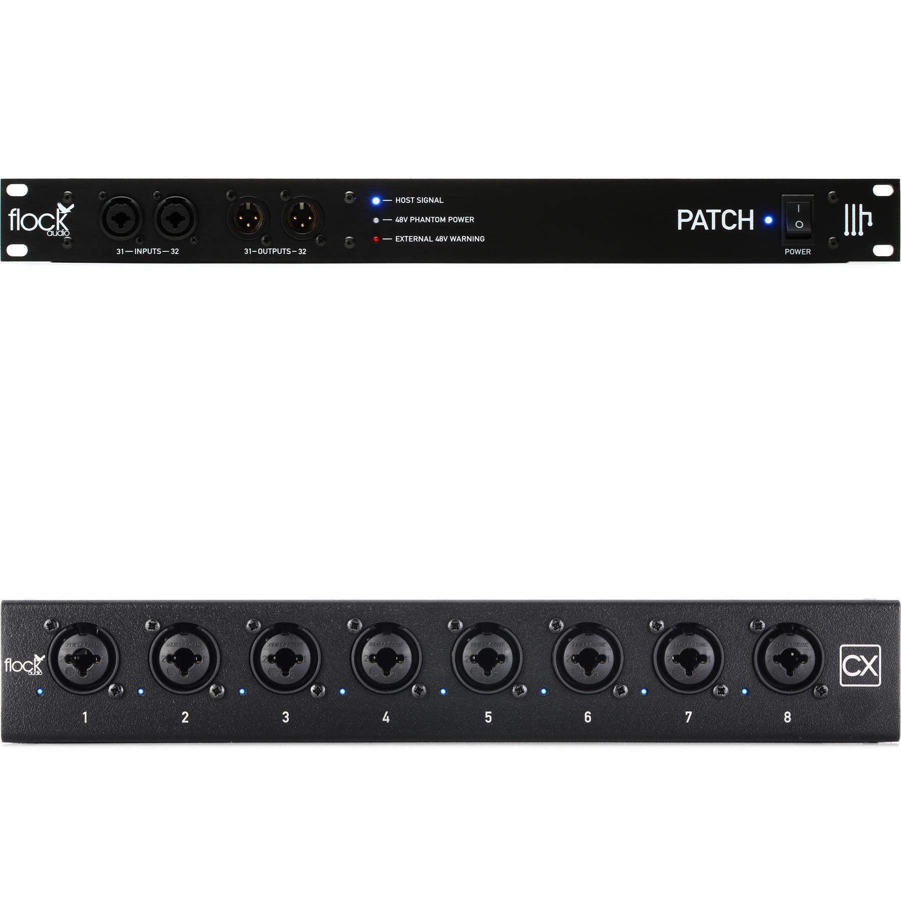Flock Audio Patch 64-point Digitally Controlled Analog Patchbay with 8 ...