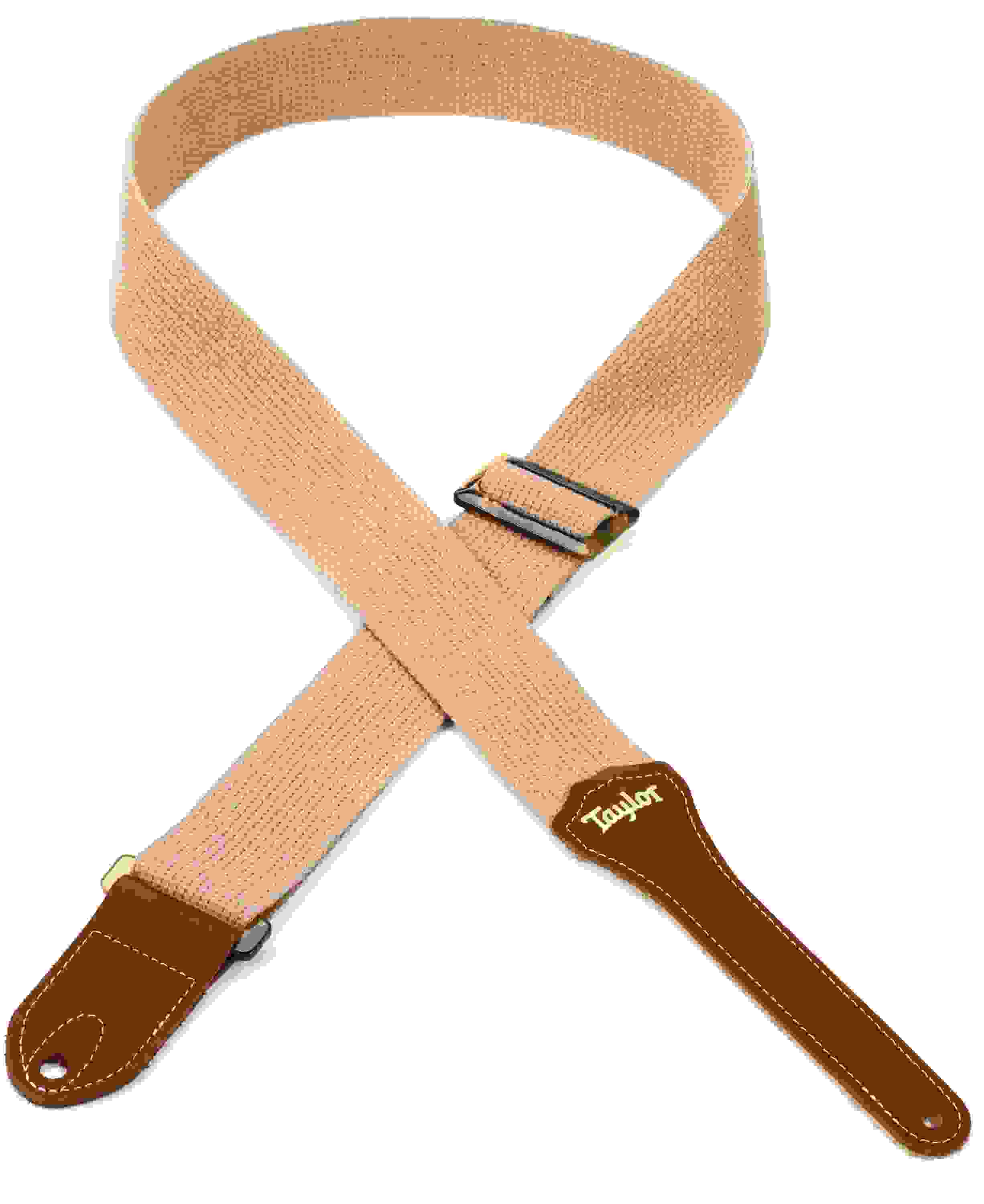 Taylor GS Mini Cotton 2-inch Guitar Strap - Tan | Sweetwater