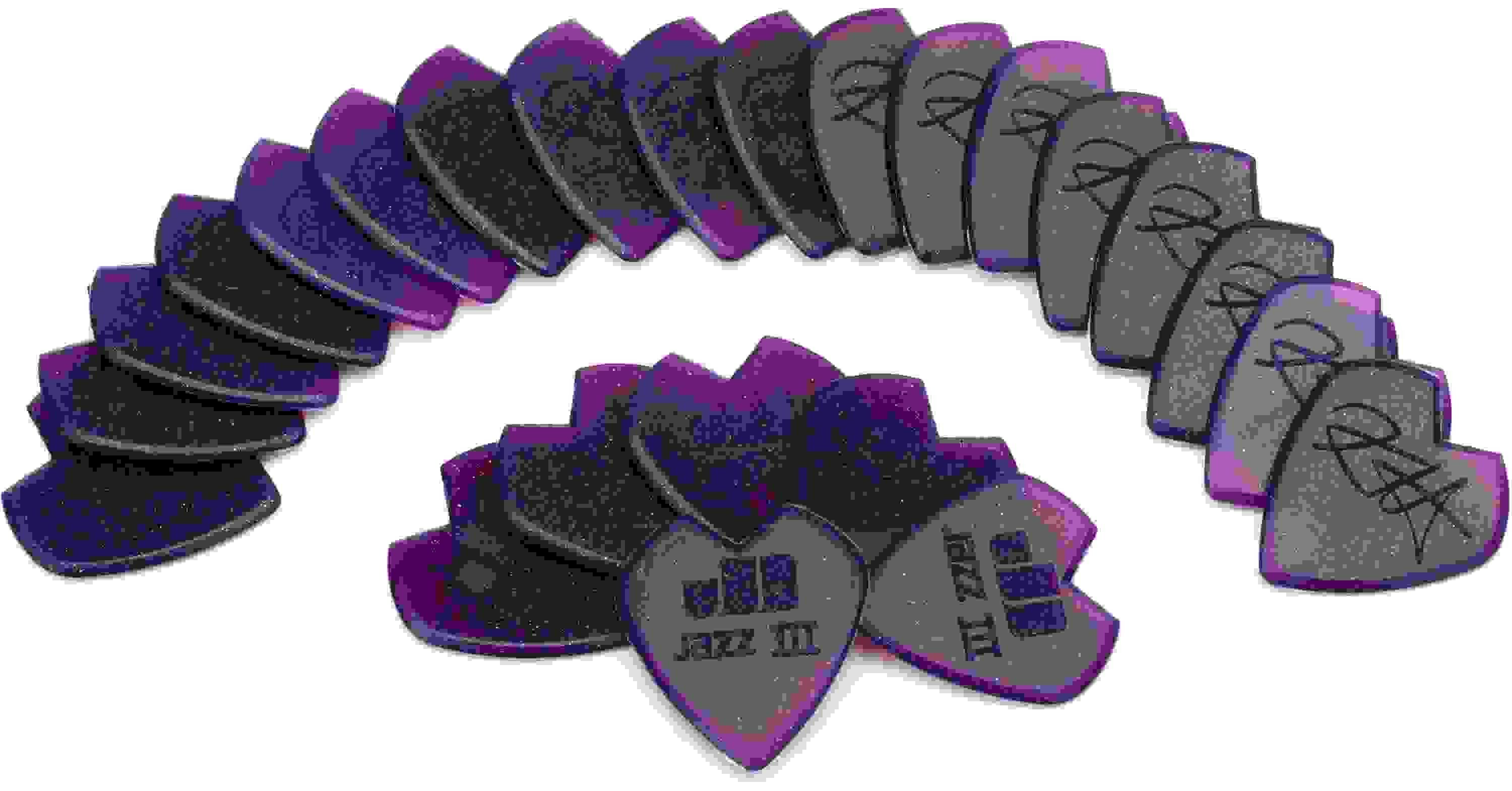 Dunlop 47RKH3NPS Kirk Hammett Jazz III Guitar Picks Purple Sparkle 24 ...