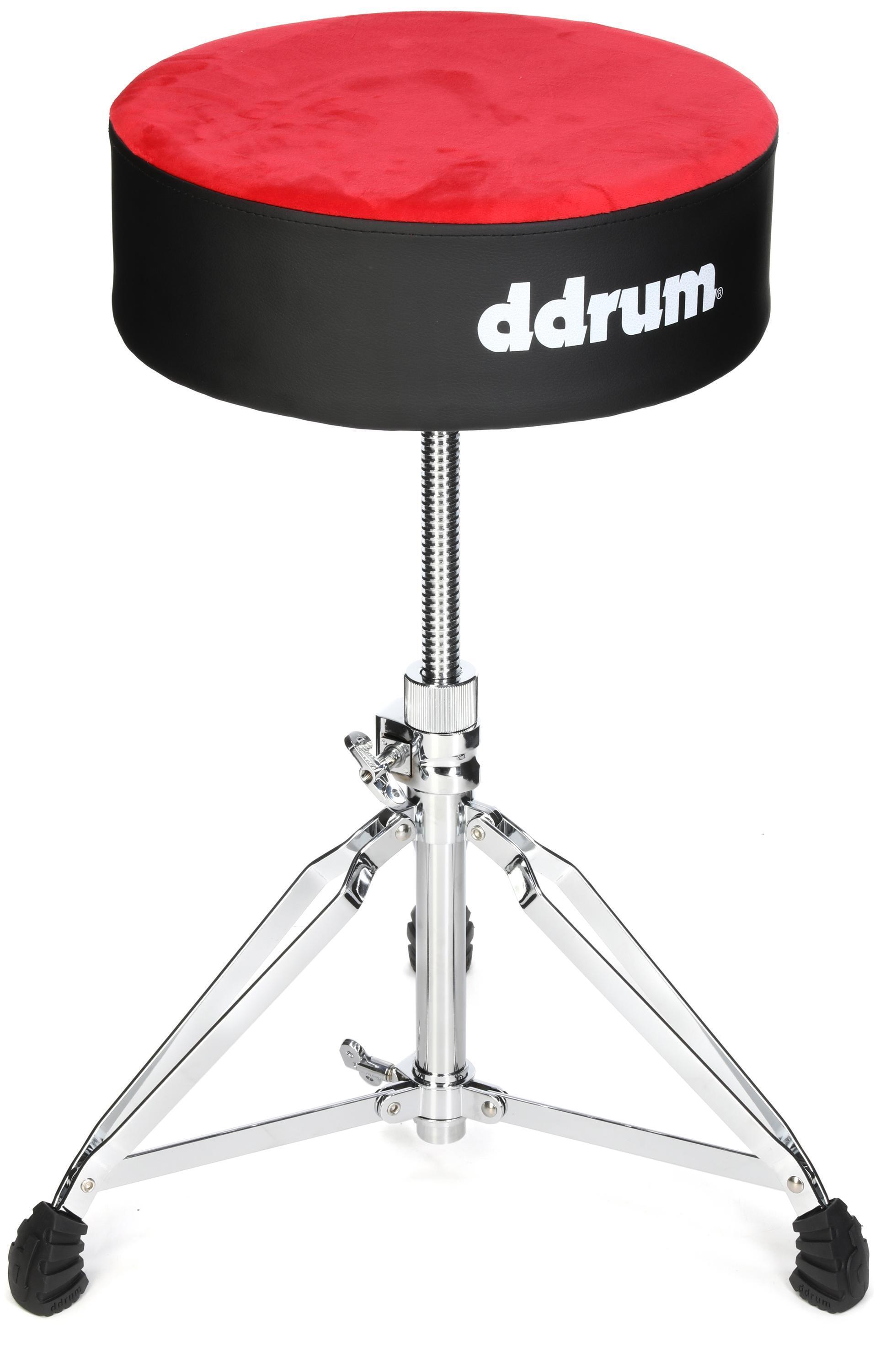ddrum FAT Drum Throne - Black/Red | Sweetwater