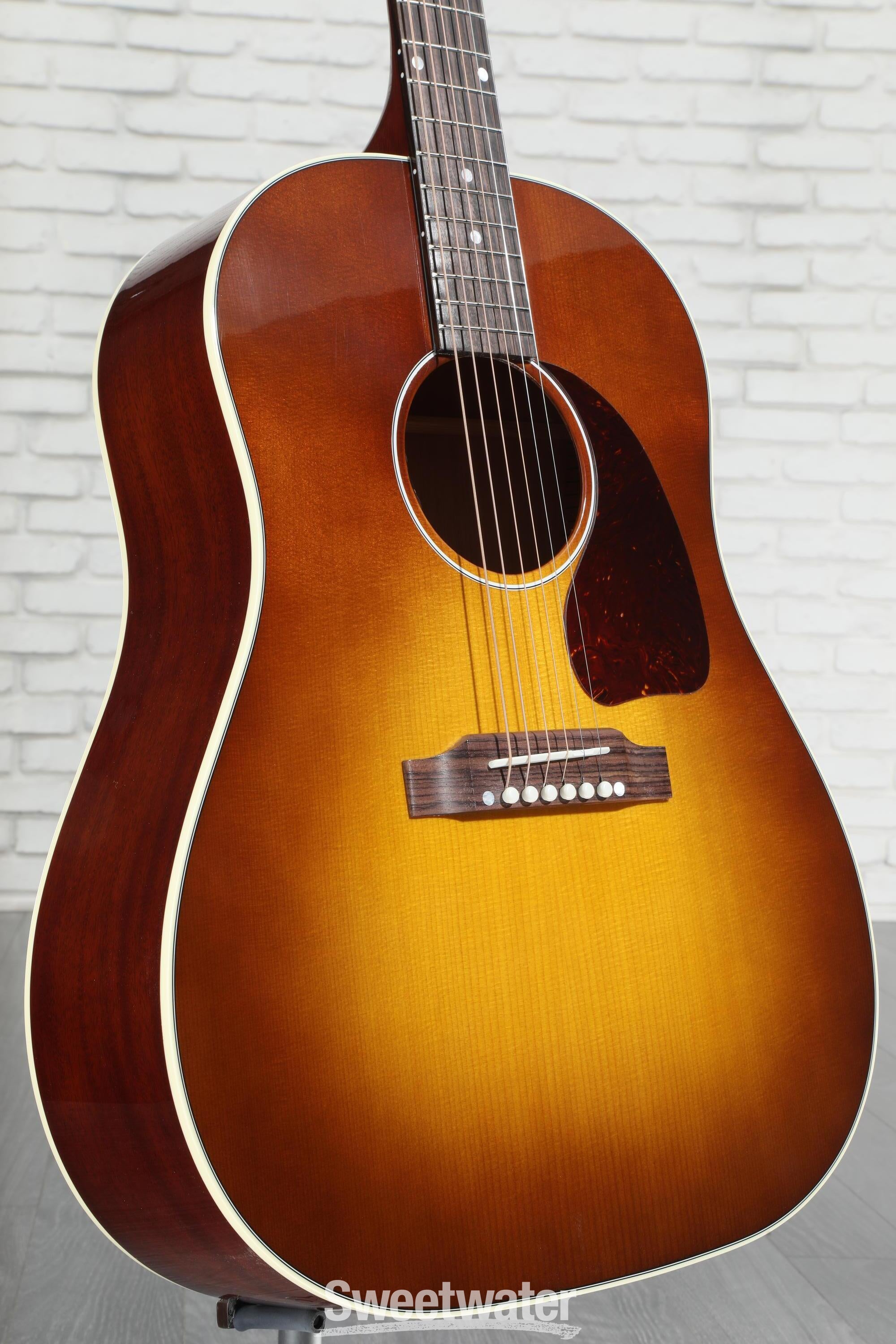 Gibson Acoustic J-45 Standard Acoustic Guitar - Honeyburst Gloss | Sweetwater