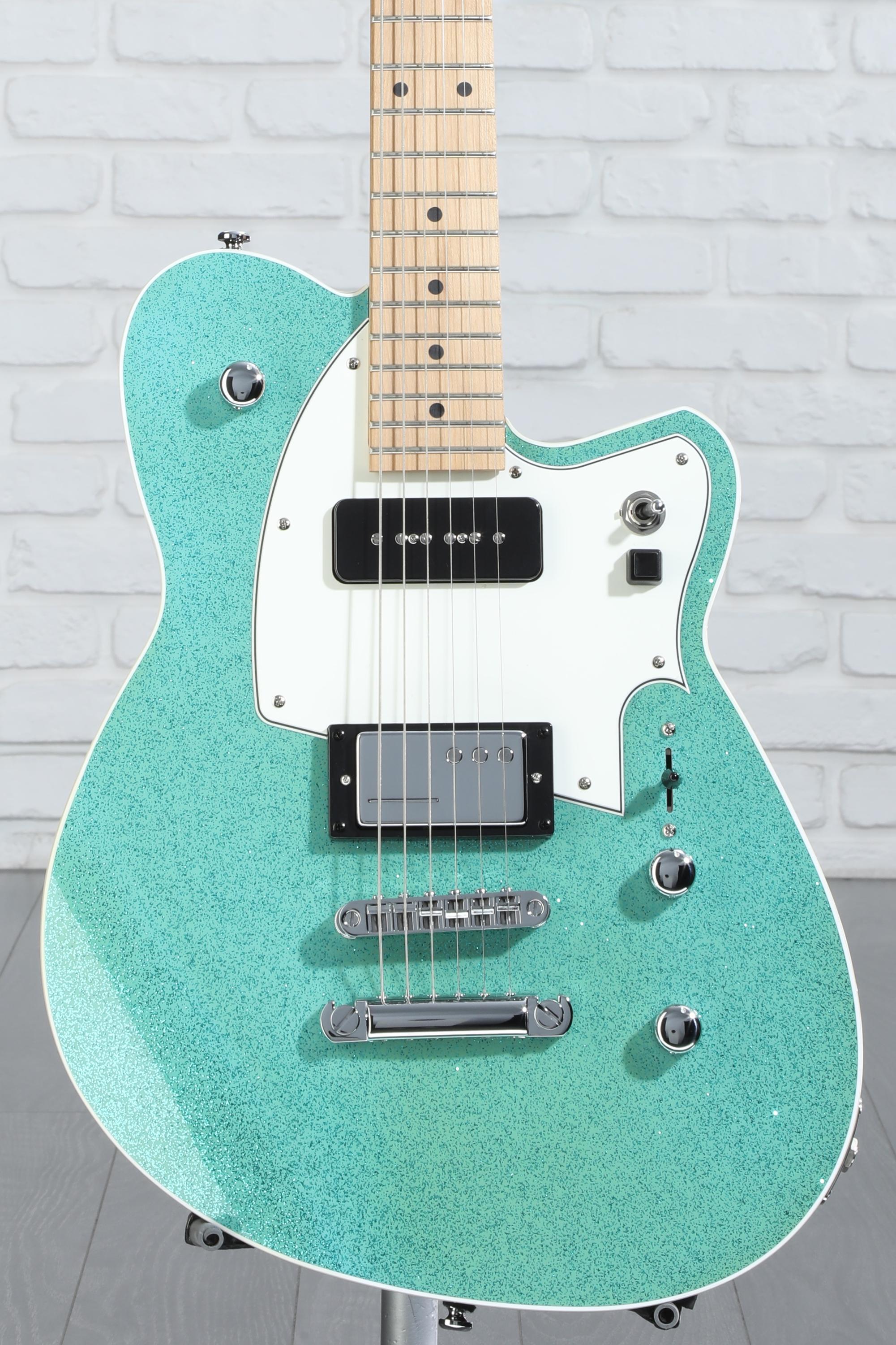 Reverend Chris Freeman Signature Electric Guitar - Turquoise Sparkle ...