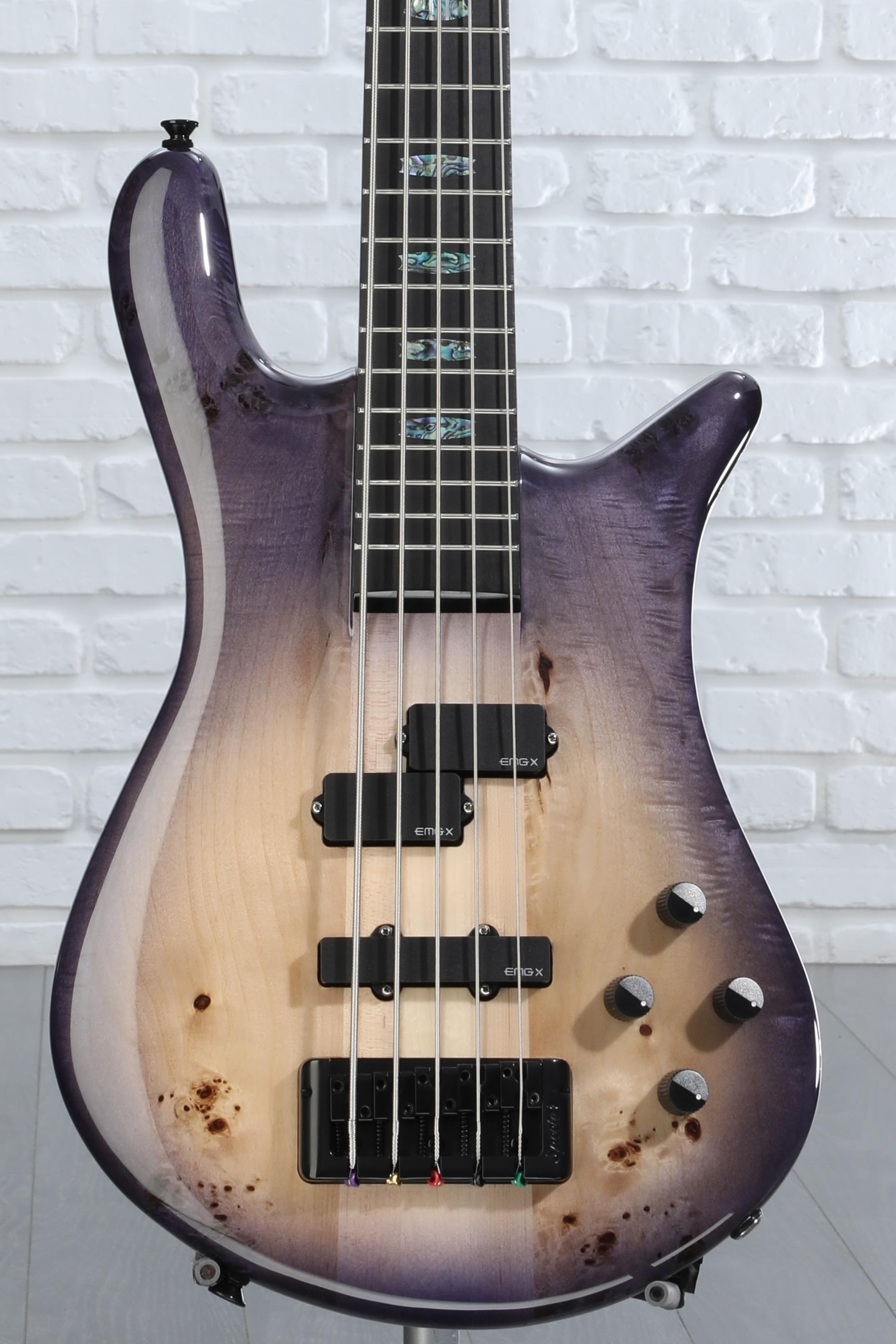 Spector Euro 5 CST Electric Bass Guitar - Natural Violet Burst | Sweetwater