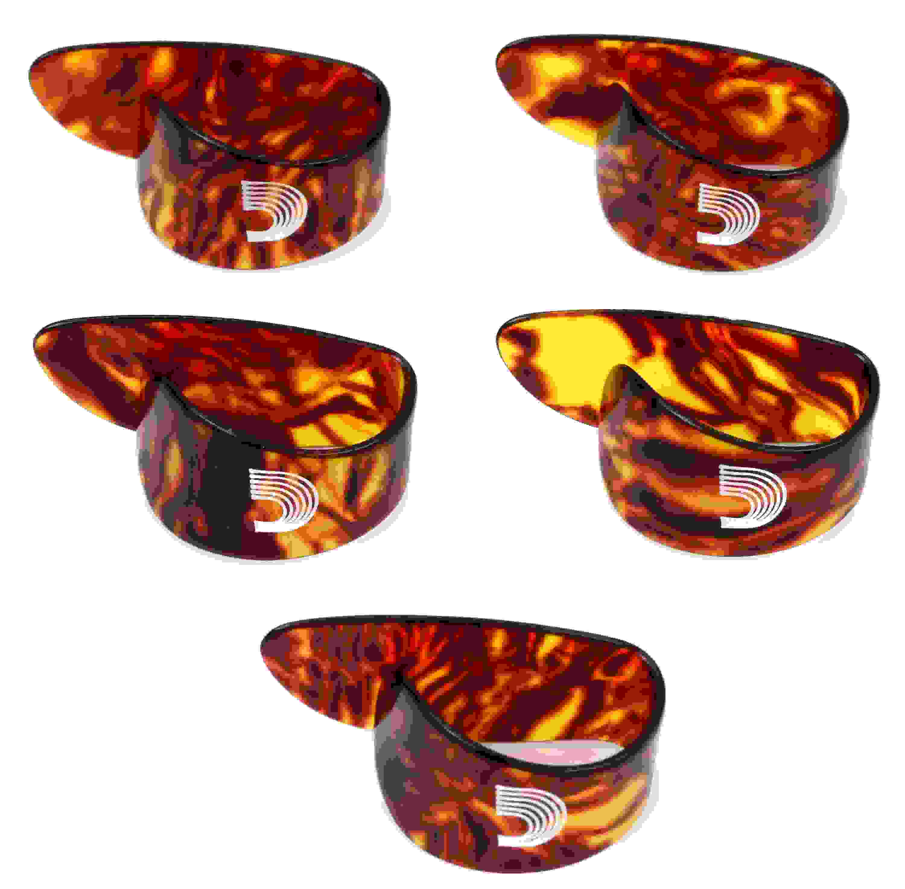 D'Addario SCSH6-5 Classic Celluloid Thumb Picks - Large (5-pack ...