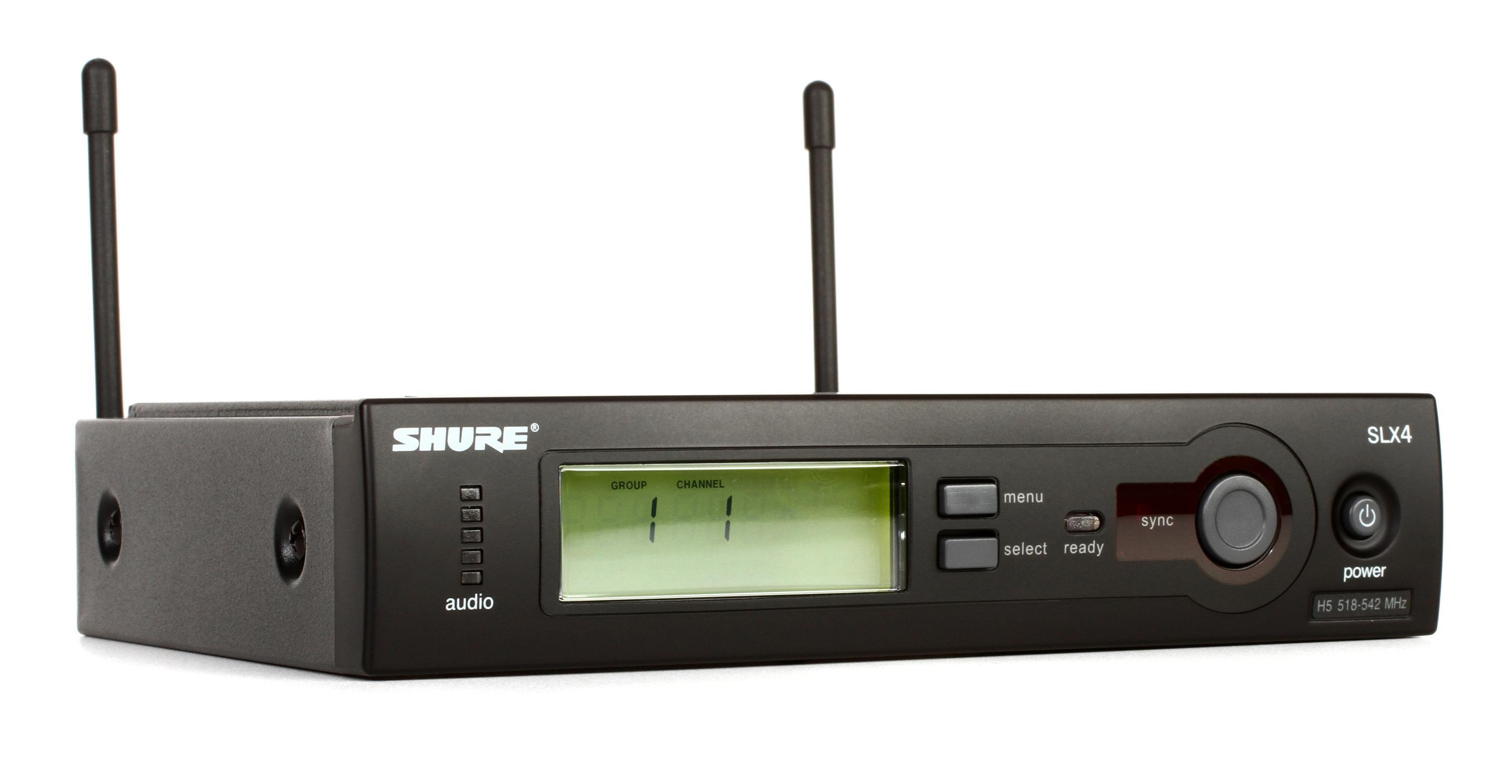 Shure SLX4 Wireless Receiver - H5 Band | Sweetwater