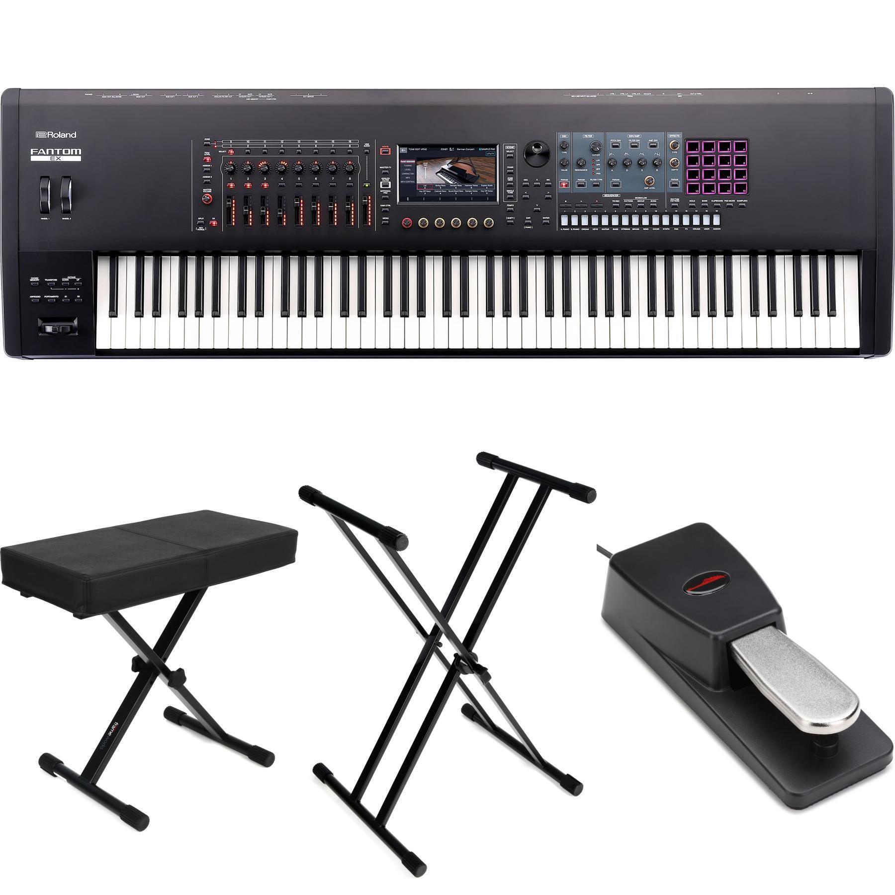 Roland FANTOM 8 EX Synthesizer Workstation Essentials Bundle | Sweetwater