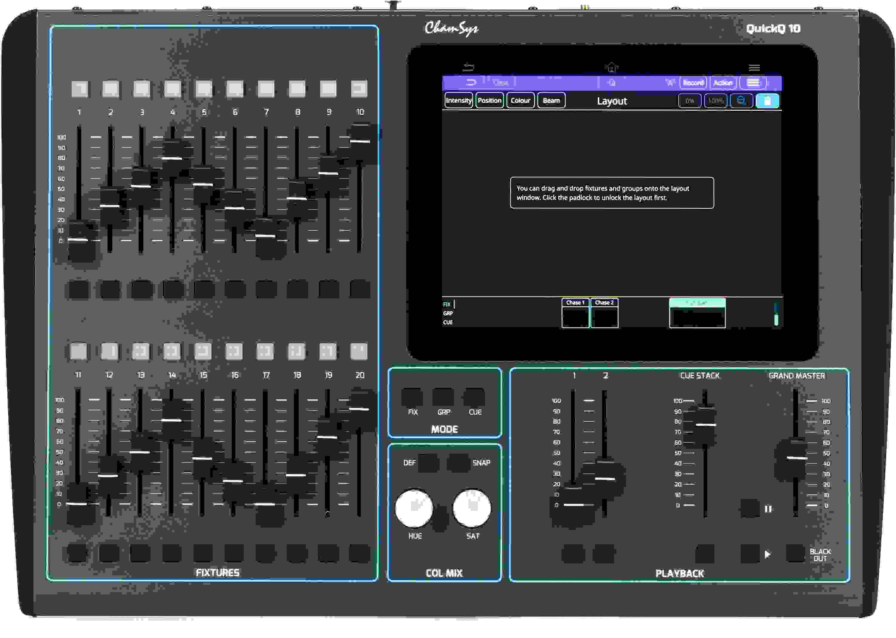 ChamSys QuickQ 10 1-Universe Compact Lighting Console | Sweetwater