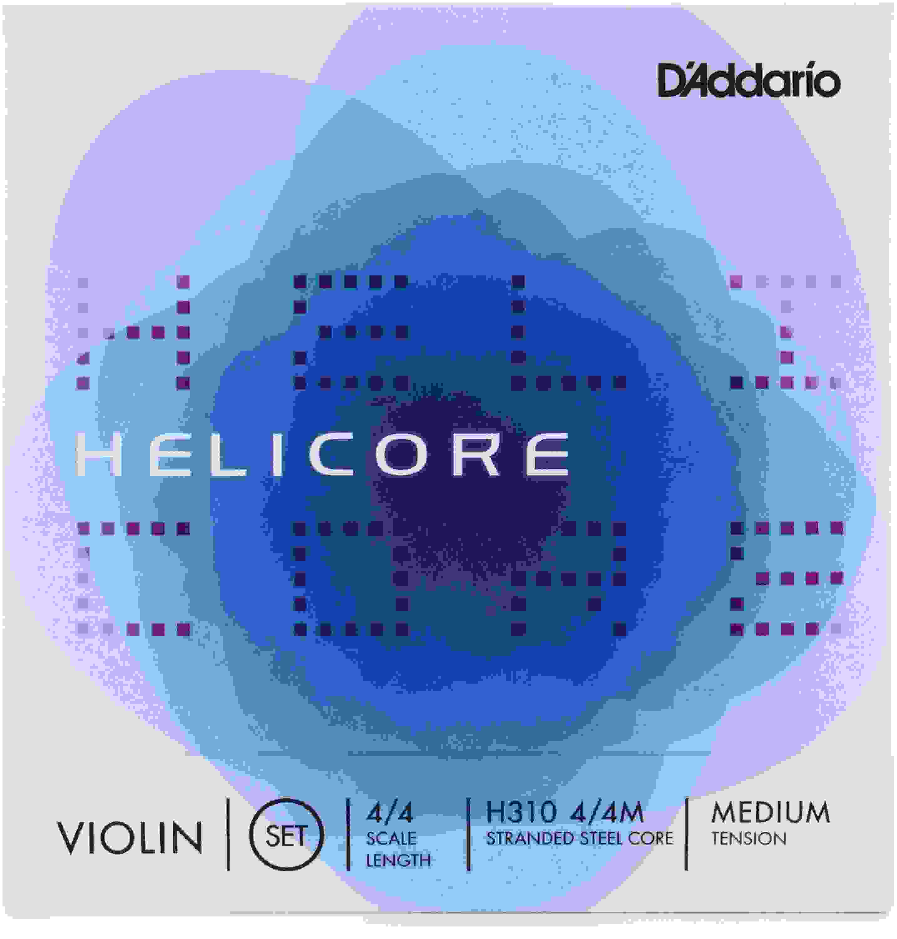 D'Addario H310 4/4M Helicore Violin String Set - 4/4 Size - Medium ...