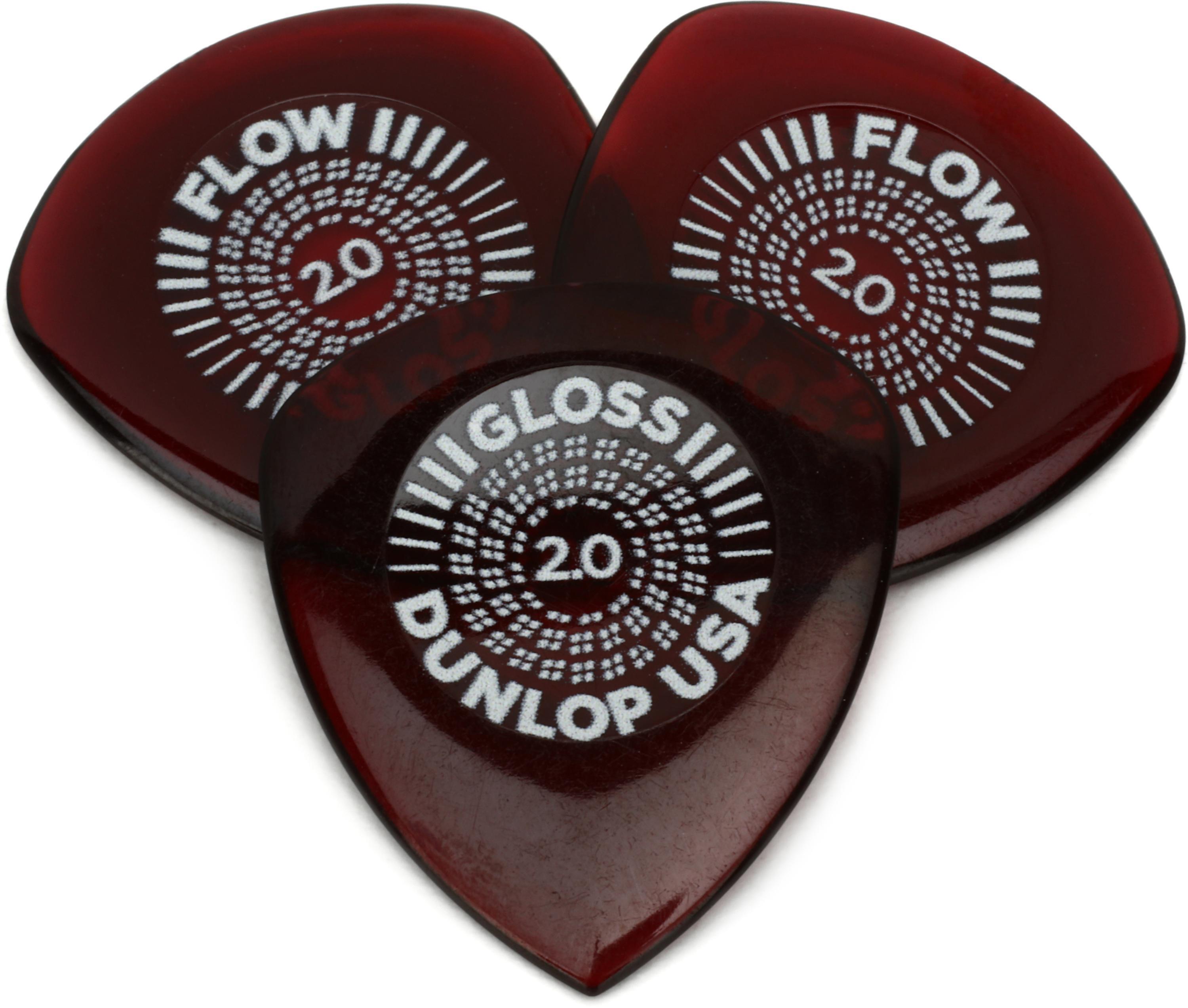 Dunlop Flow Gloss Guitar Picks 2.0mm 3-pack | Sweetwater