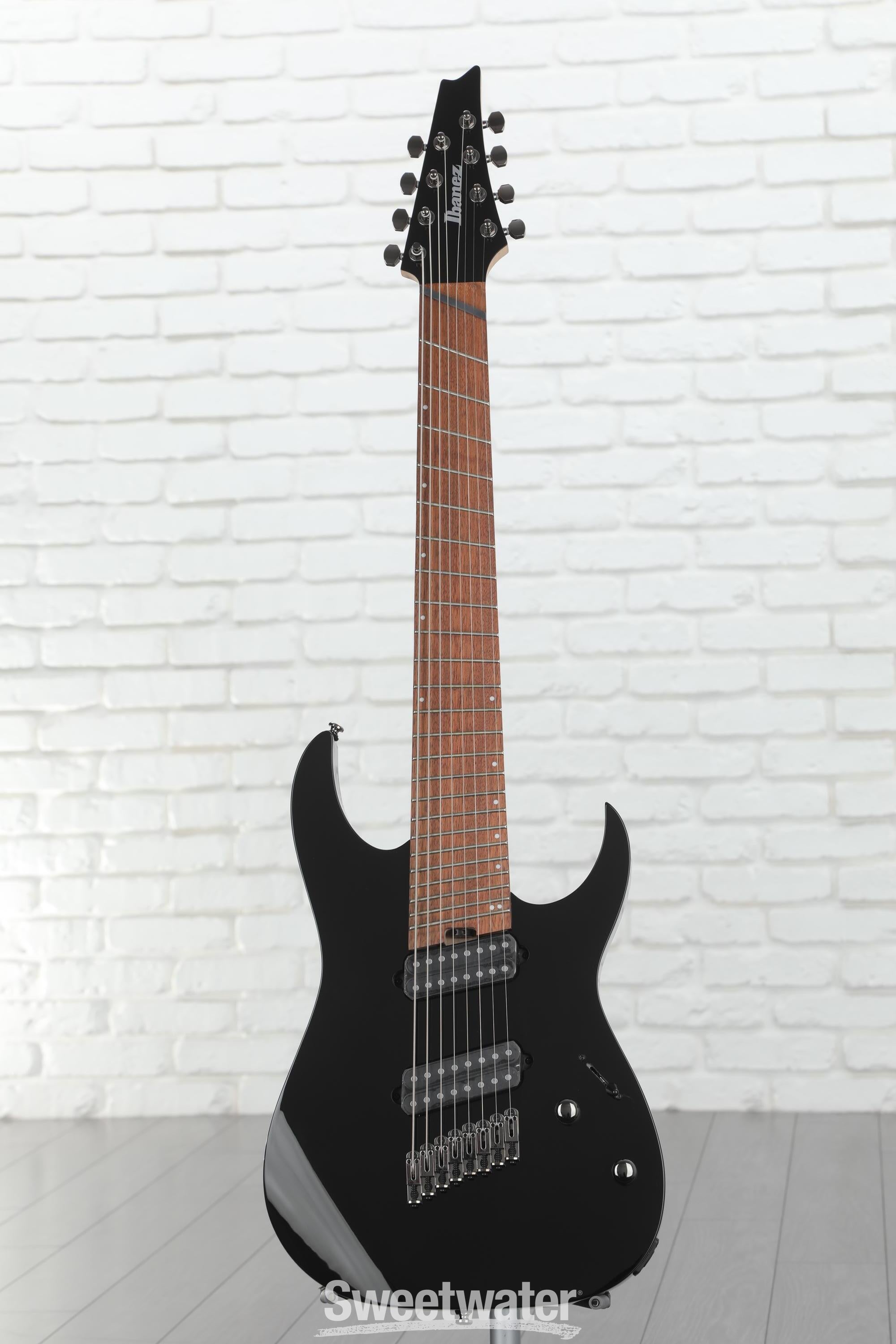 Ibanez RGMS8 Multi-scale 8-String - Black | Sweetwater