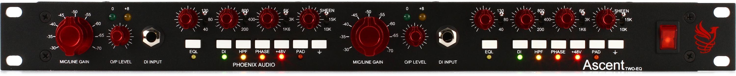 Phoenix Audio Ascent Two Microphone Preamp with EQ | Sweetwater