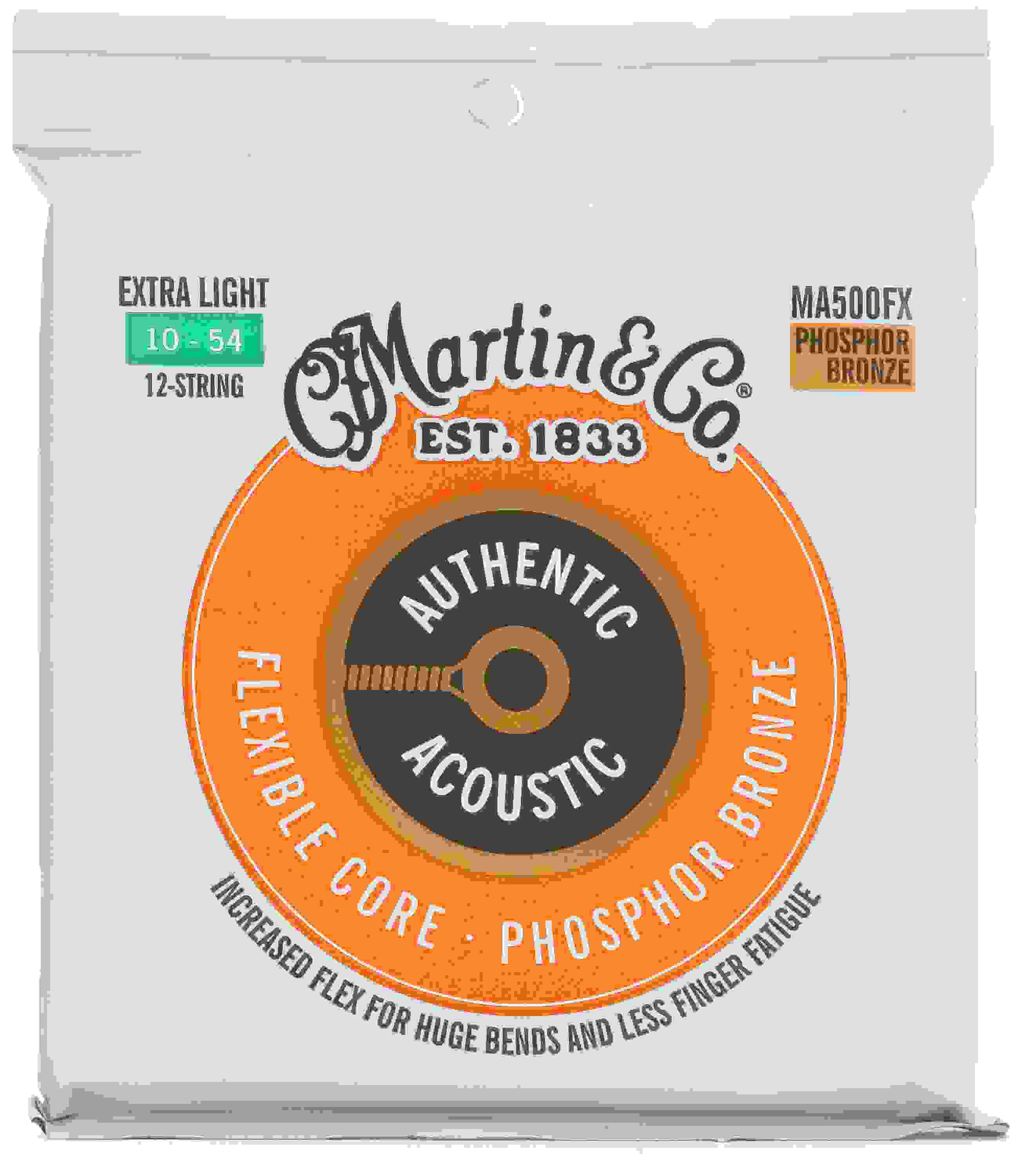 Martin MA500FX Authentic Flexible Core 92/8 Phosphor Bronze Acoustic ...
