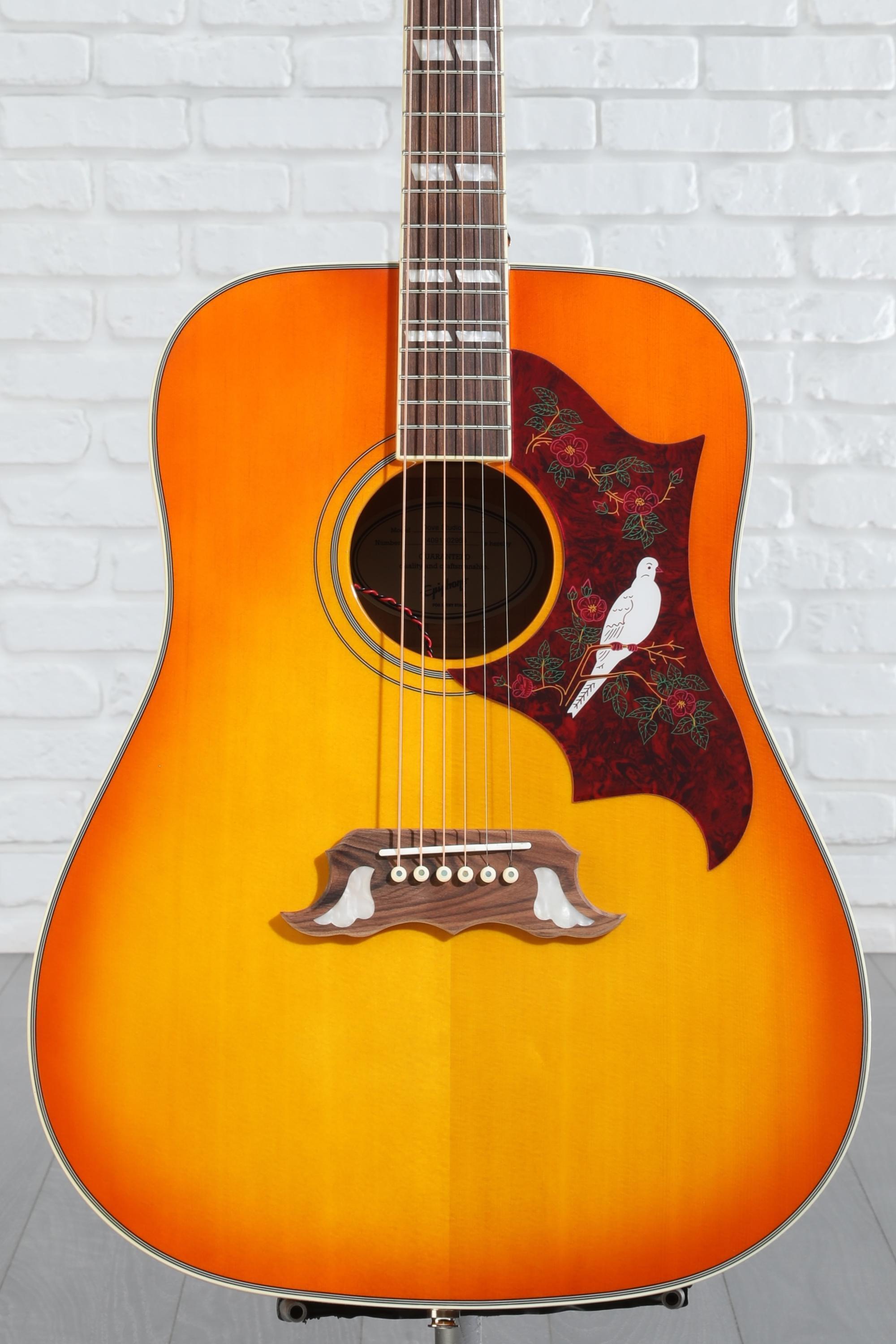 Epiphone Dove Studio Acoustic-electric Guitar - Violin Burst | Sweetwater