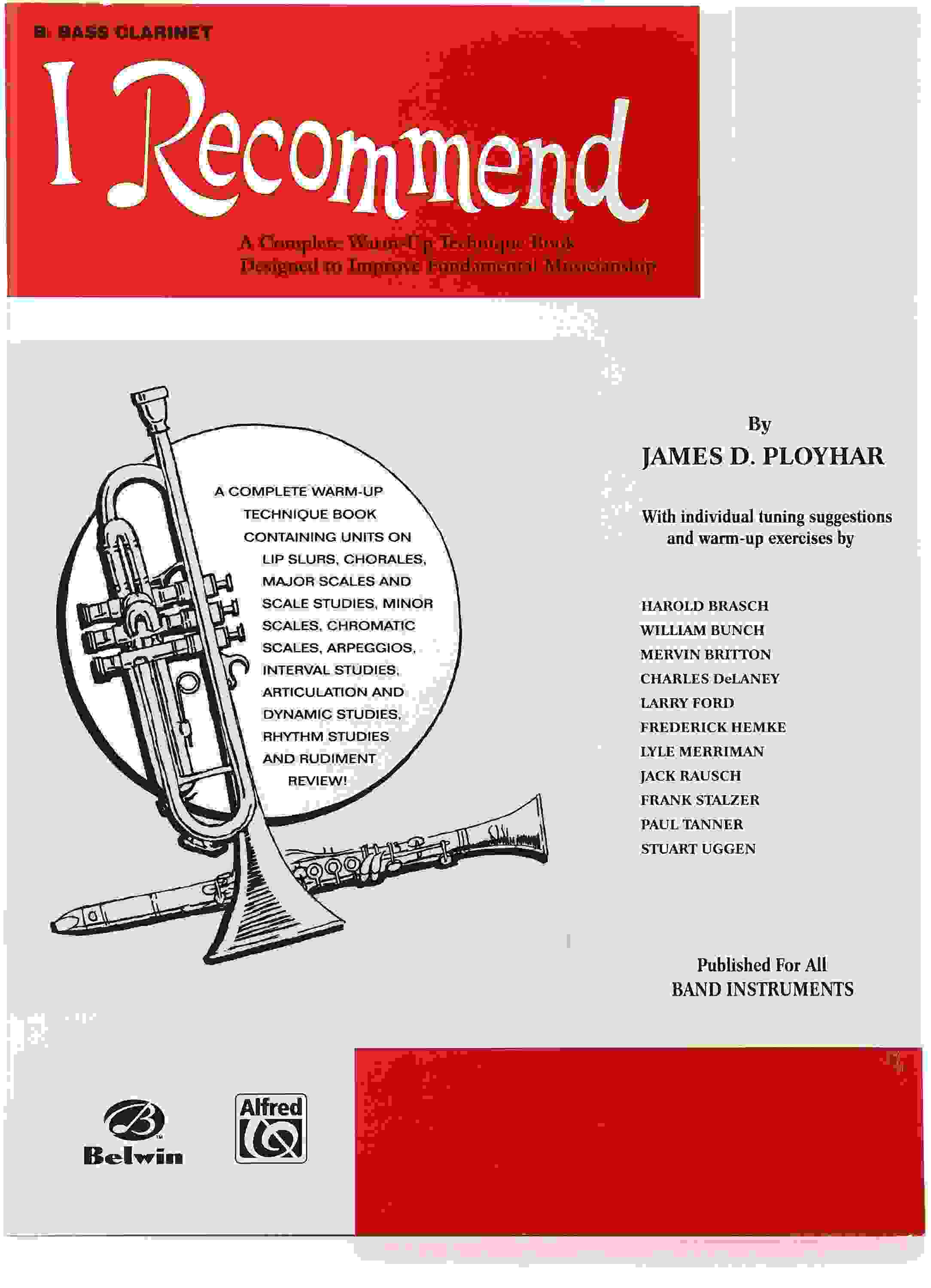 Alfred I Recommend Band Method Book - B-flat Bass Clarinet | Sweetwater