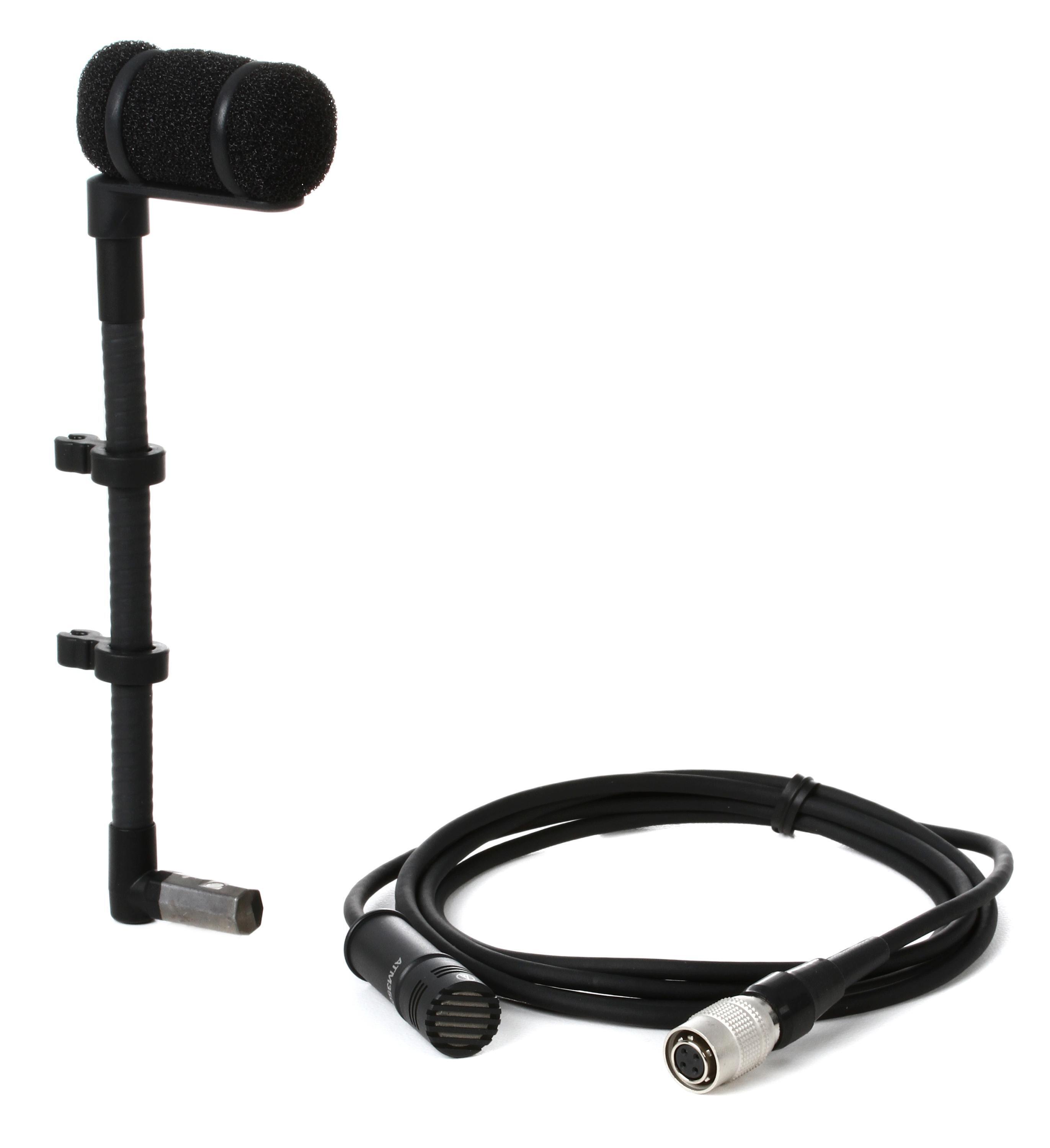 Audio-Technica ATM350UcW Cardioid Condenser Clip-on Instrument ...