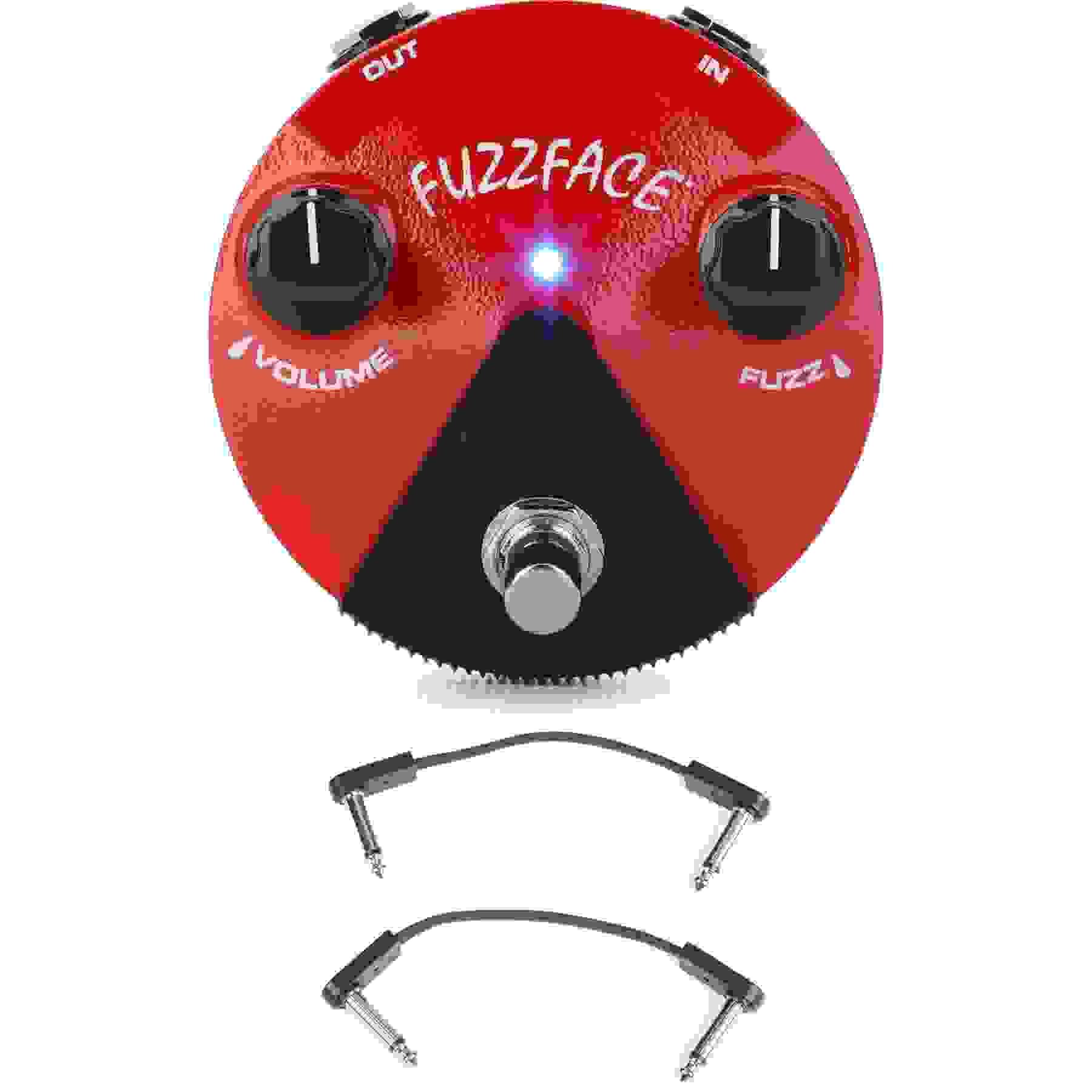 Dunlop FFM2 Germanium Fuzz Face Mini with EBS Patch Cables - Germanium ...