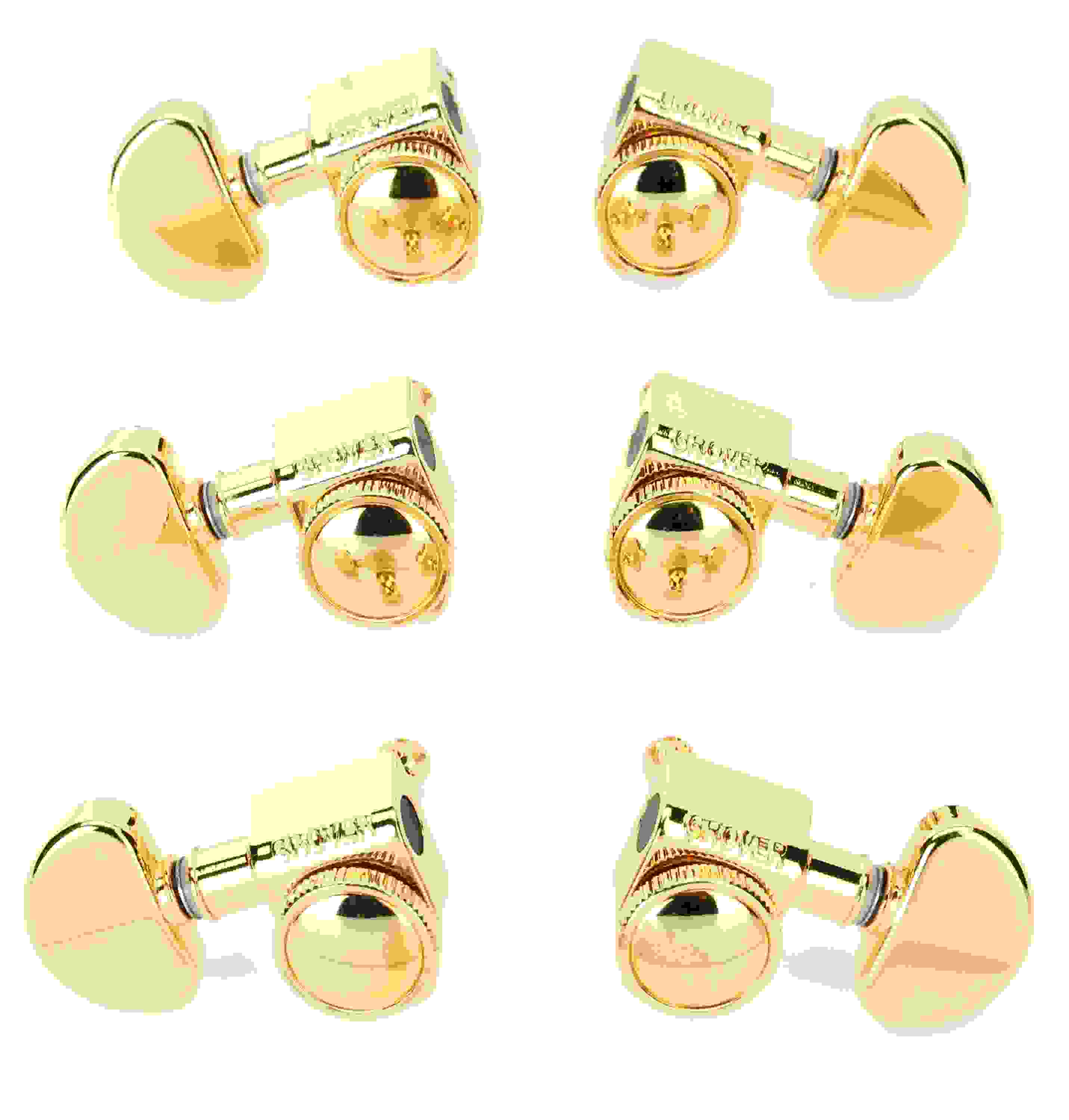 Grover 502G Roto-Grip Locking Rotomatic Tuners - 3+3 Gold | Sweetwater