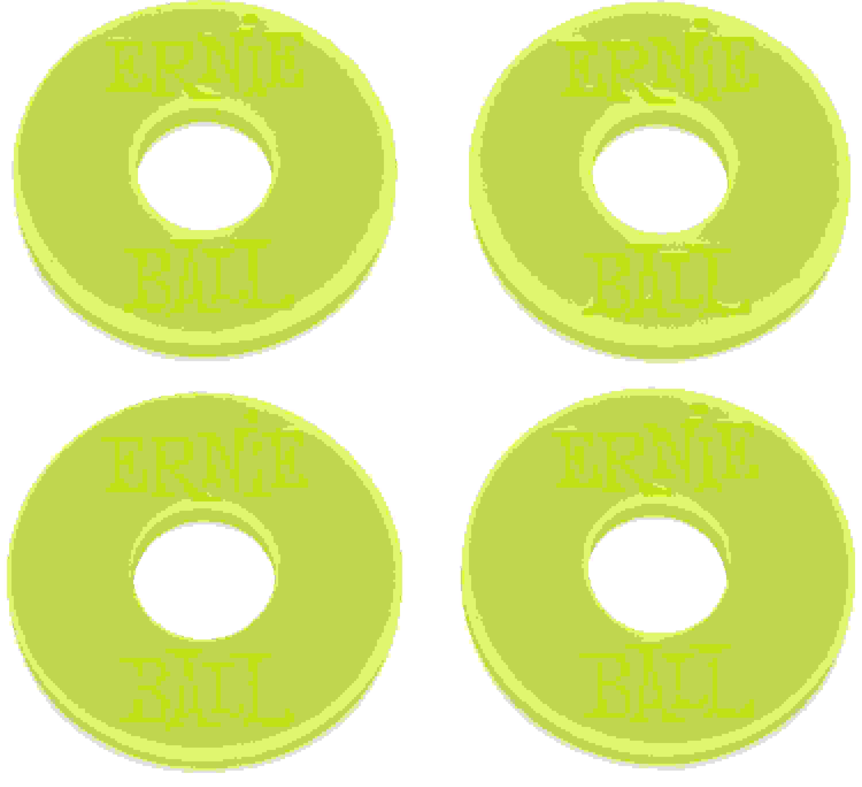 Ernie Ball Rubber Strap Blocks - Green (4-pack) | Sweetwater