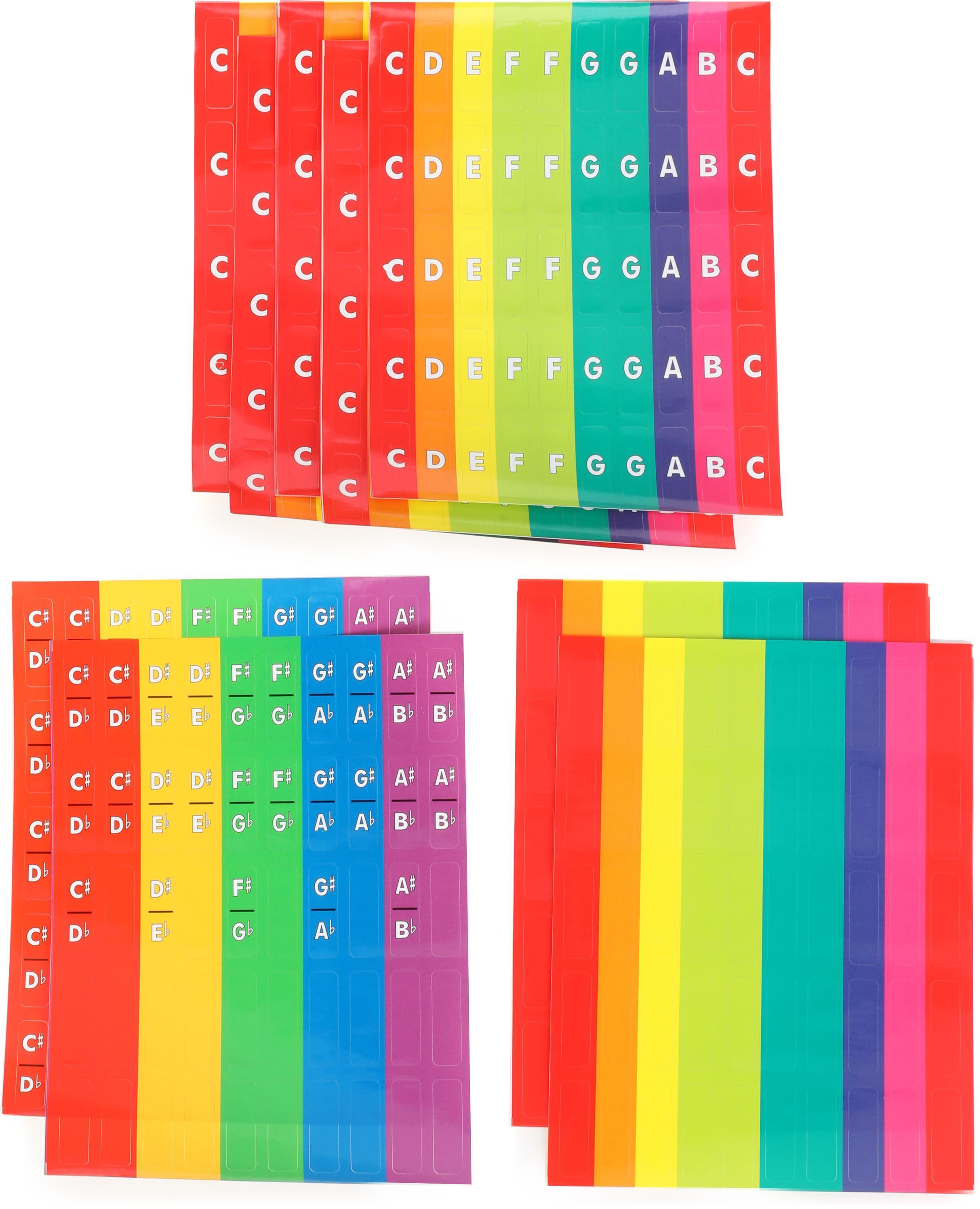 Boomwhackers Chroma-Notes Stick-Ons | Sweetwater