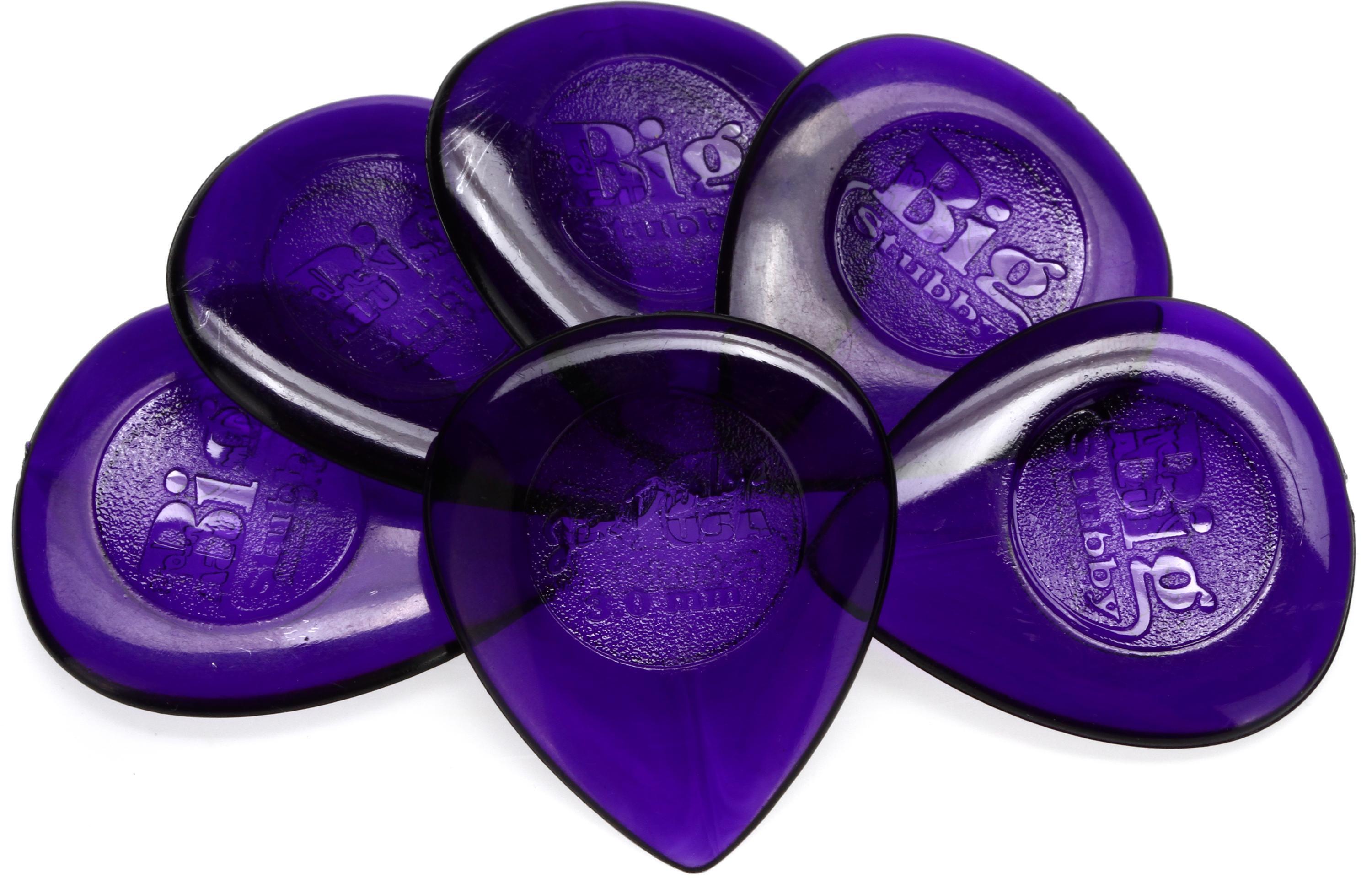 Dunlop Big Stubby Guitar Picks - 3mm, Purple, 6-pack | Sweetwater