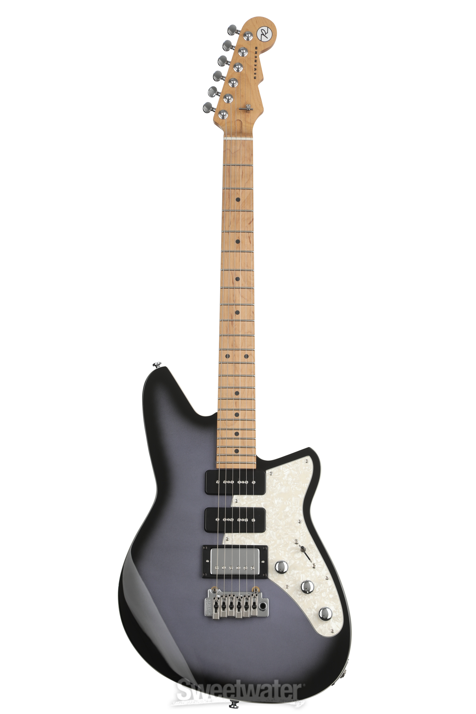 Reverend Six Gun HPP Electric Guitar - Periwinkle Burst | Sweetwater