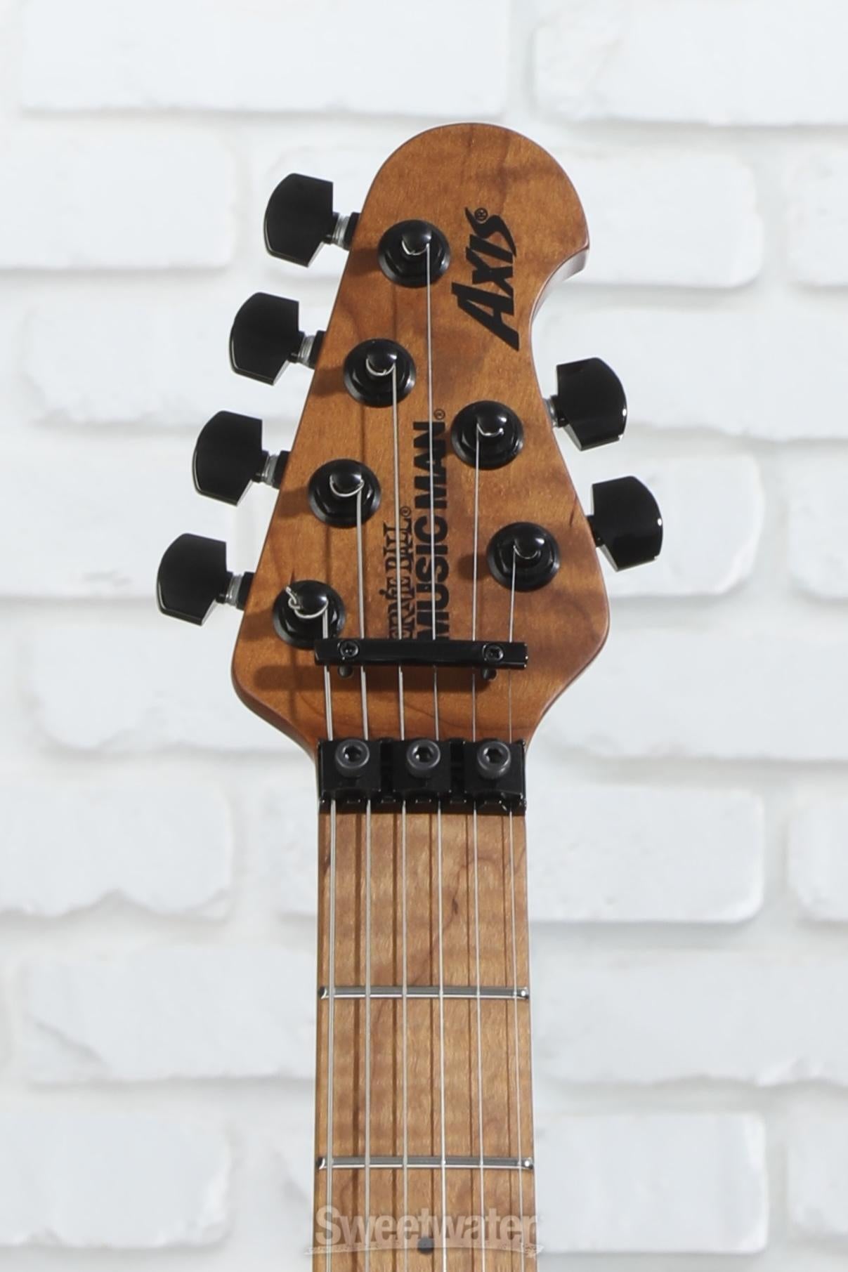 Ernie Ball Music Man Axis Electric Guitar - Charcoal Cloud Flame ...