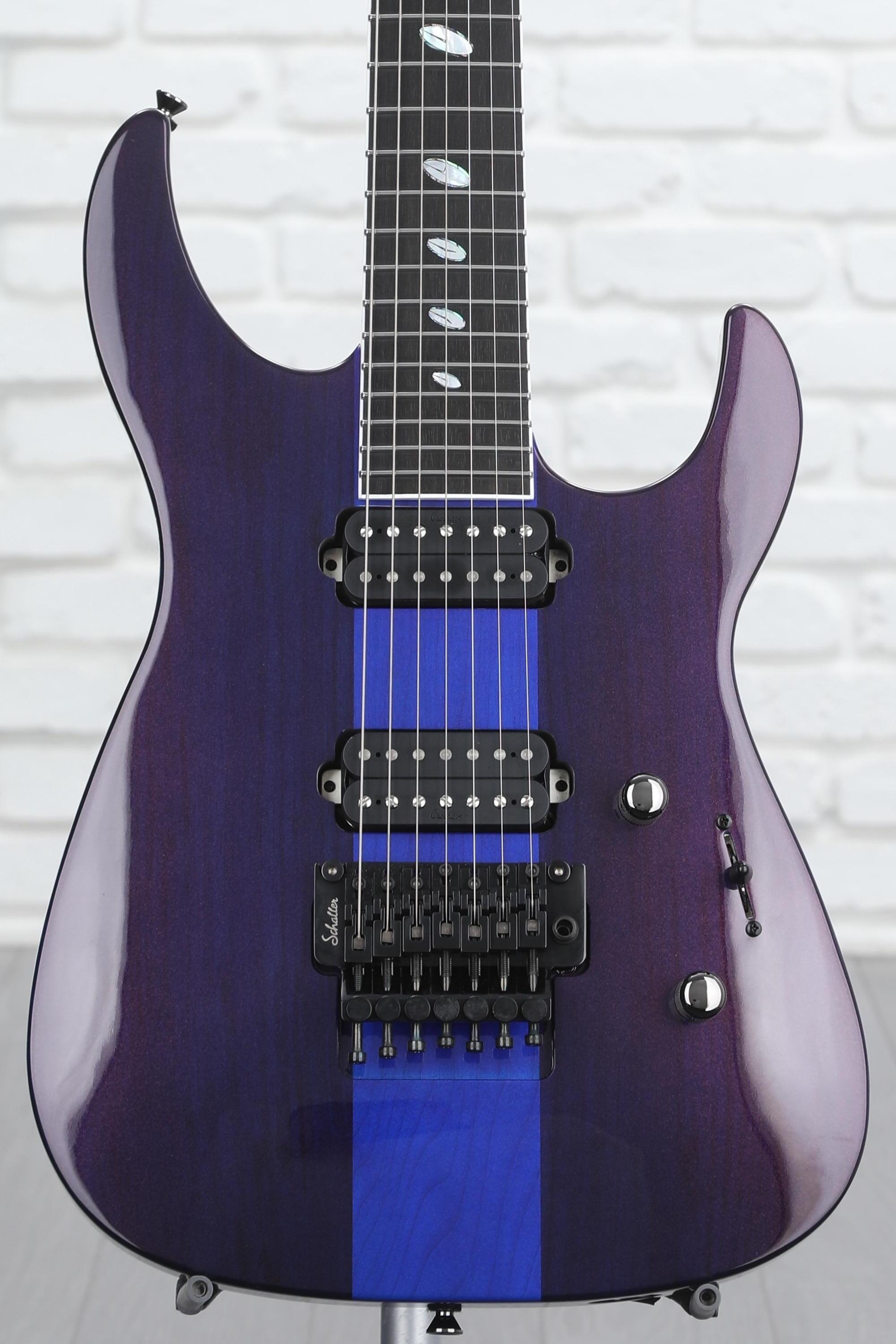 Caparison Guitars Dellinger 7 Prominence EF 7-string Electric Guitar - Trans Spectrum Blue with ...