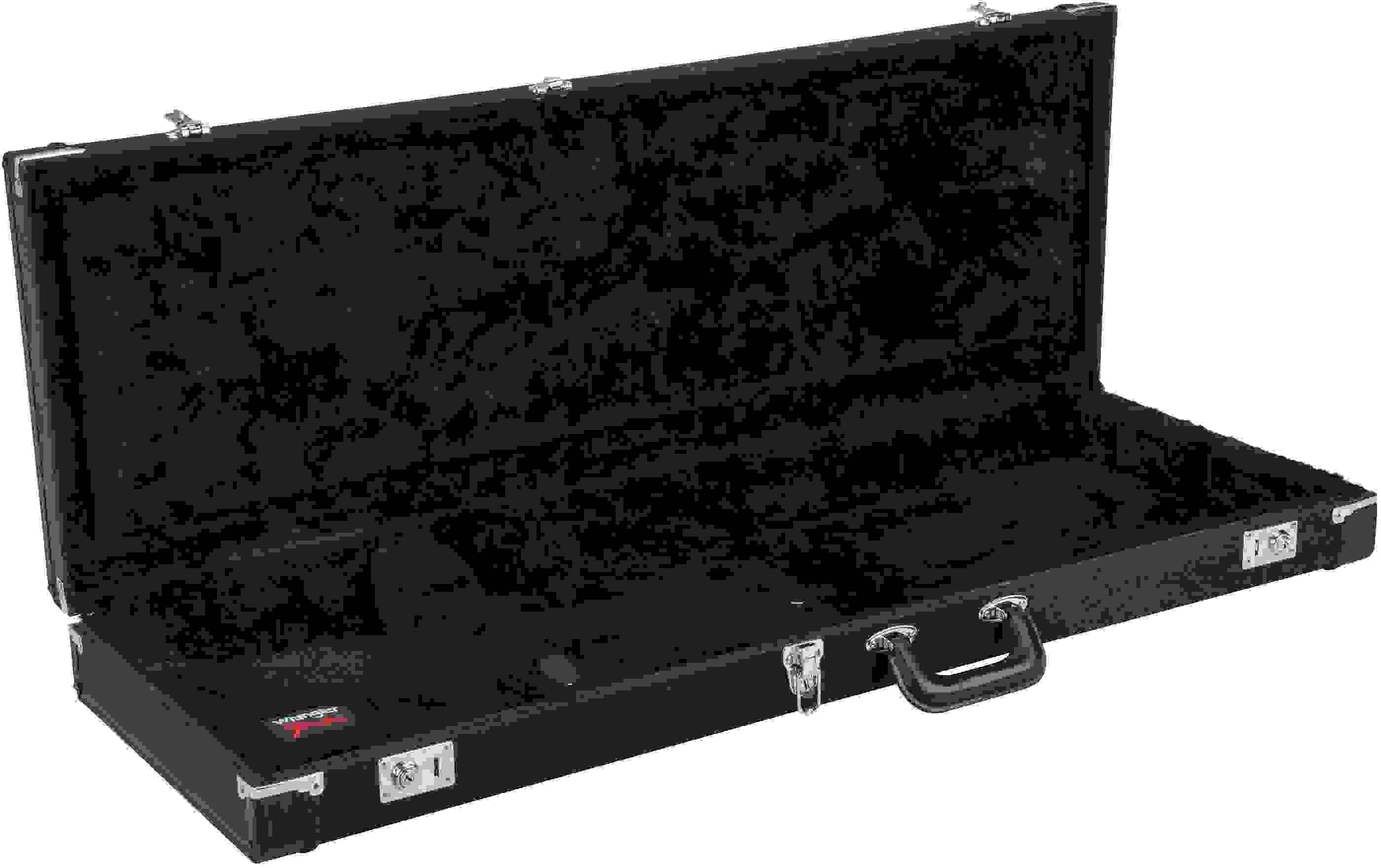 Fender Wrangler Denim Stratocaster/Telecaster Case - Black | Sweetwater