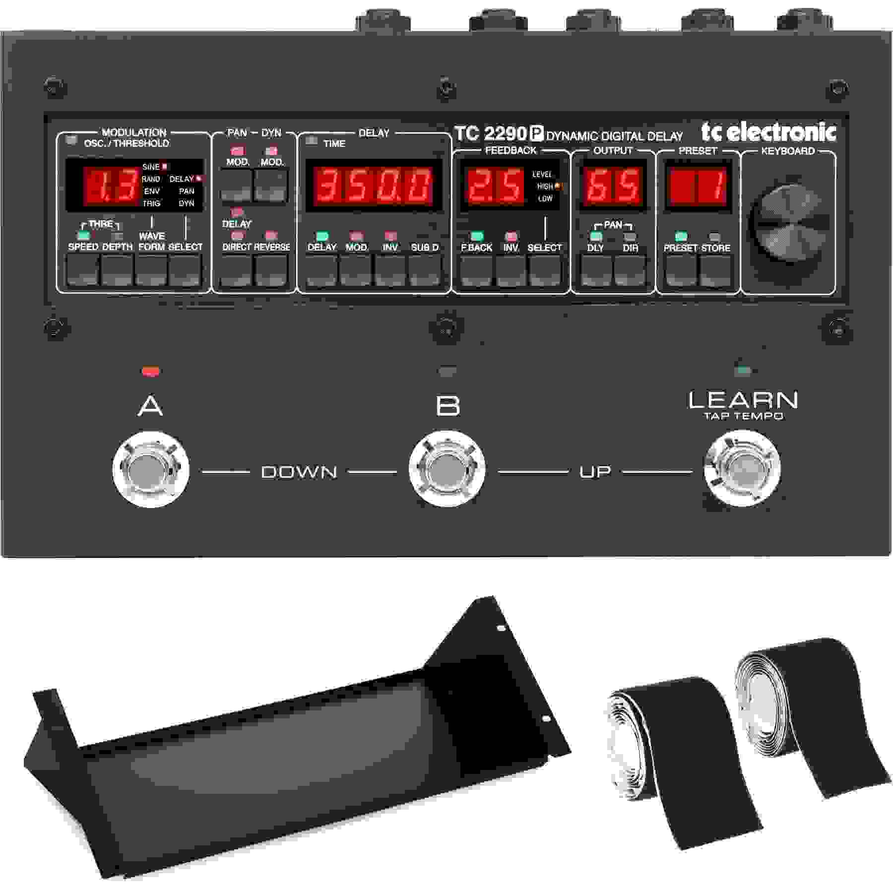 TC Electronic 2290 Dynamic Digital Delay Pedal Rack Mount Bundle ...