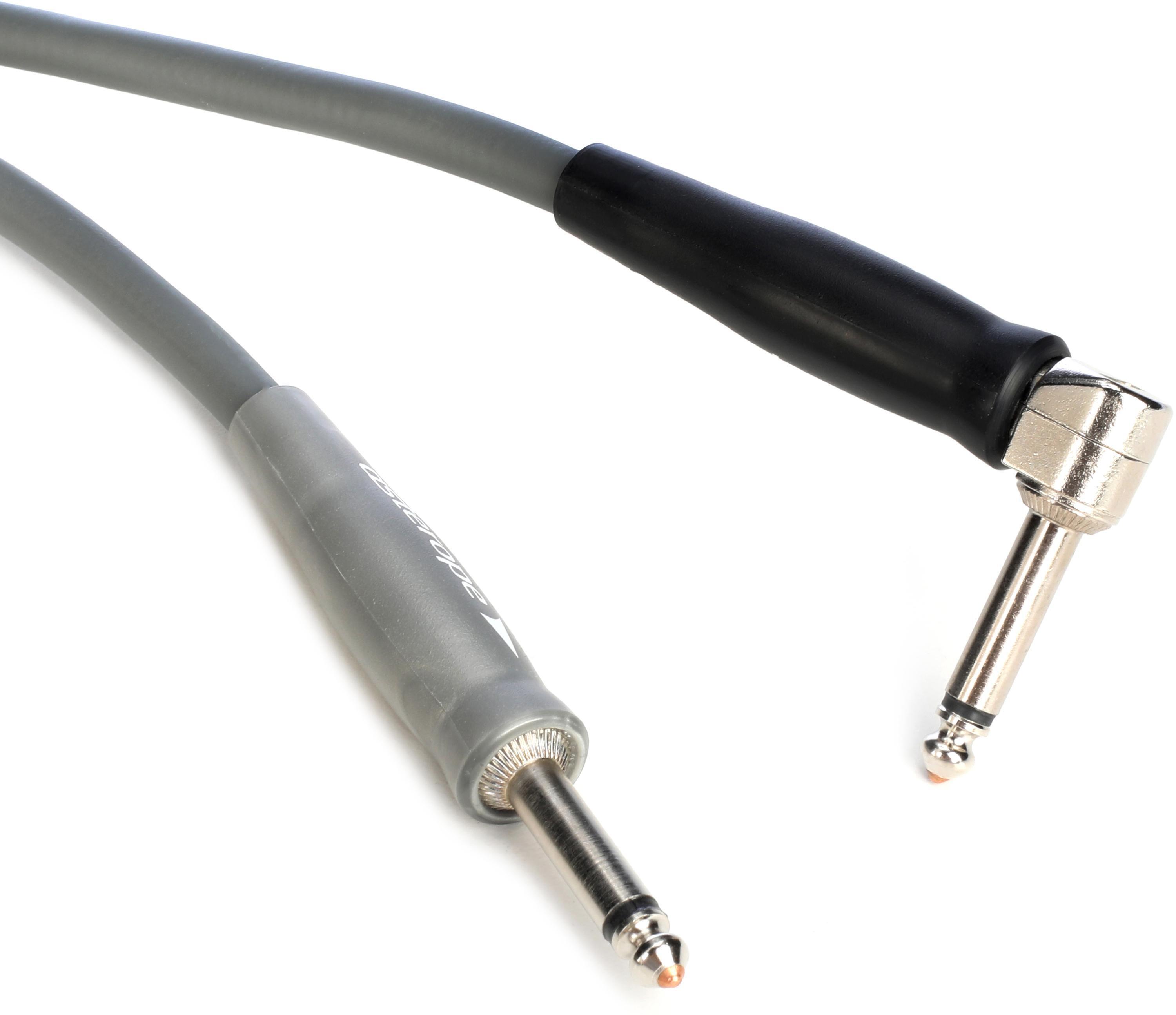 Asterope AST-G10-RSN Straight to Right Angle Pro Bass Cable - 10 feet ...