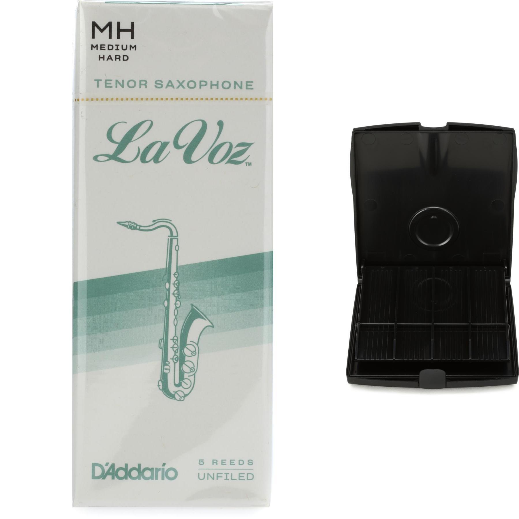 D'Addario La Voz Tenor Saxophone Reeds (5-pack) with Reed Vitalizer ...