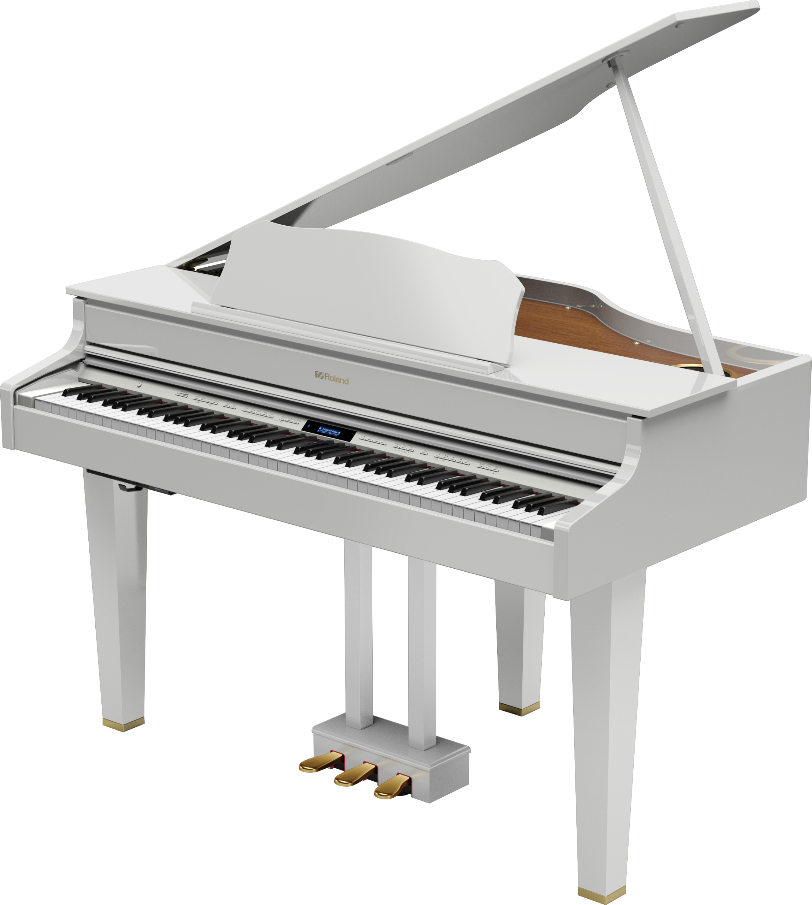 Roland GP-607 Digital Grand Piano - Polished White Finish | Sweetwater