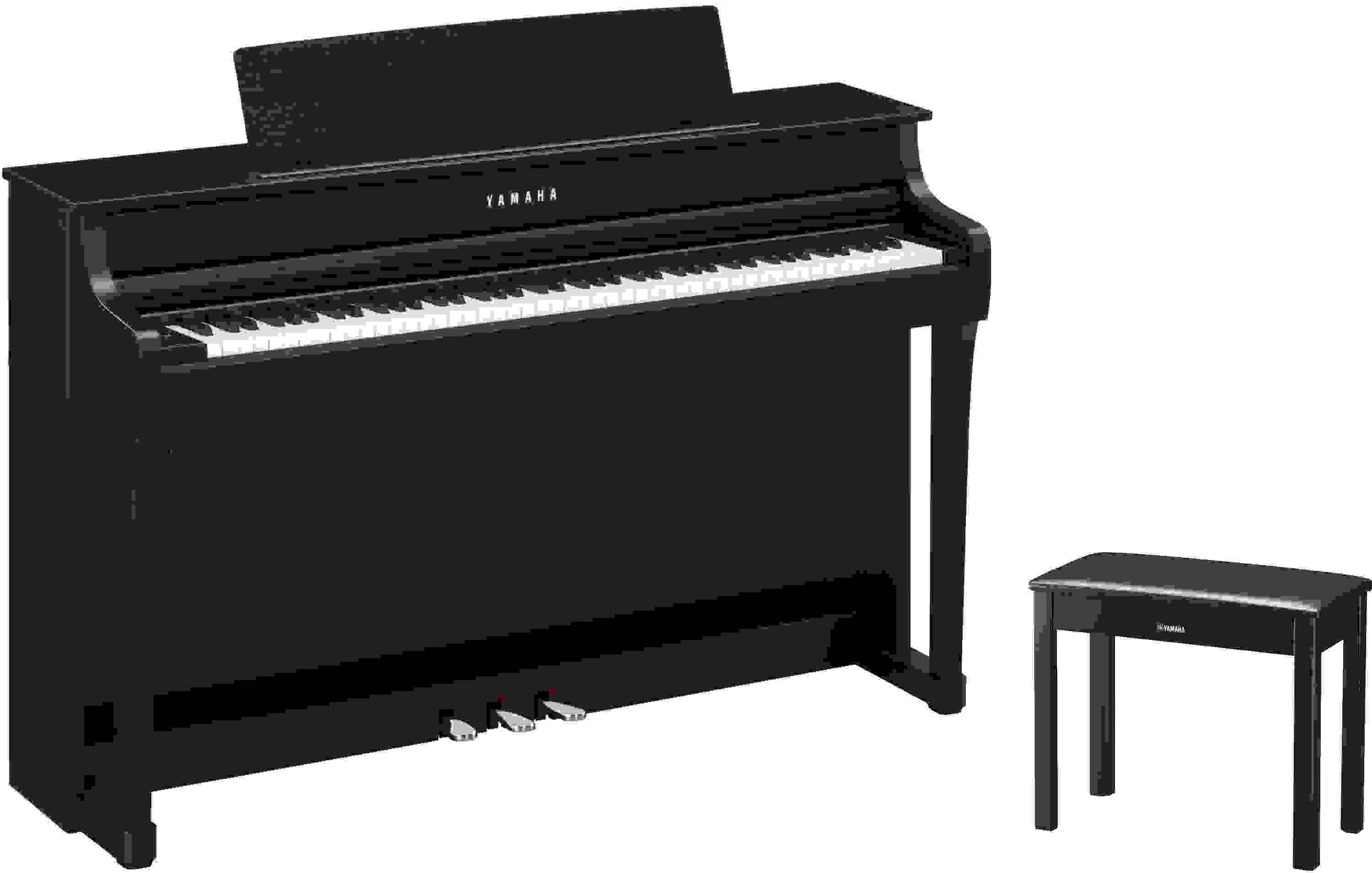 Yamaha Clavinova CLP-845 Console Digital Piano with Bench - Matte Black | Sweetwater