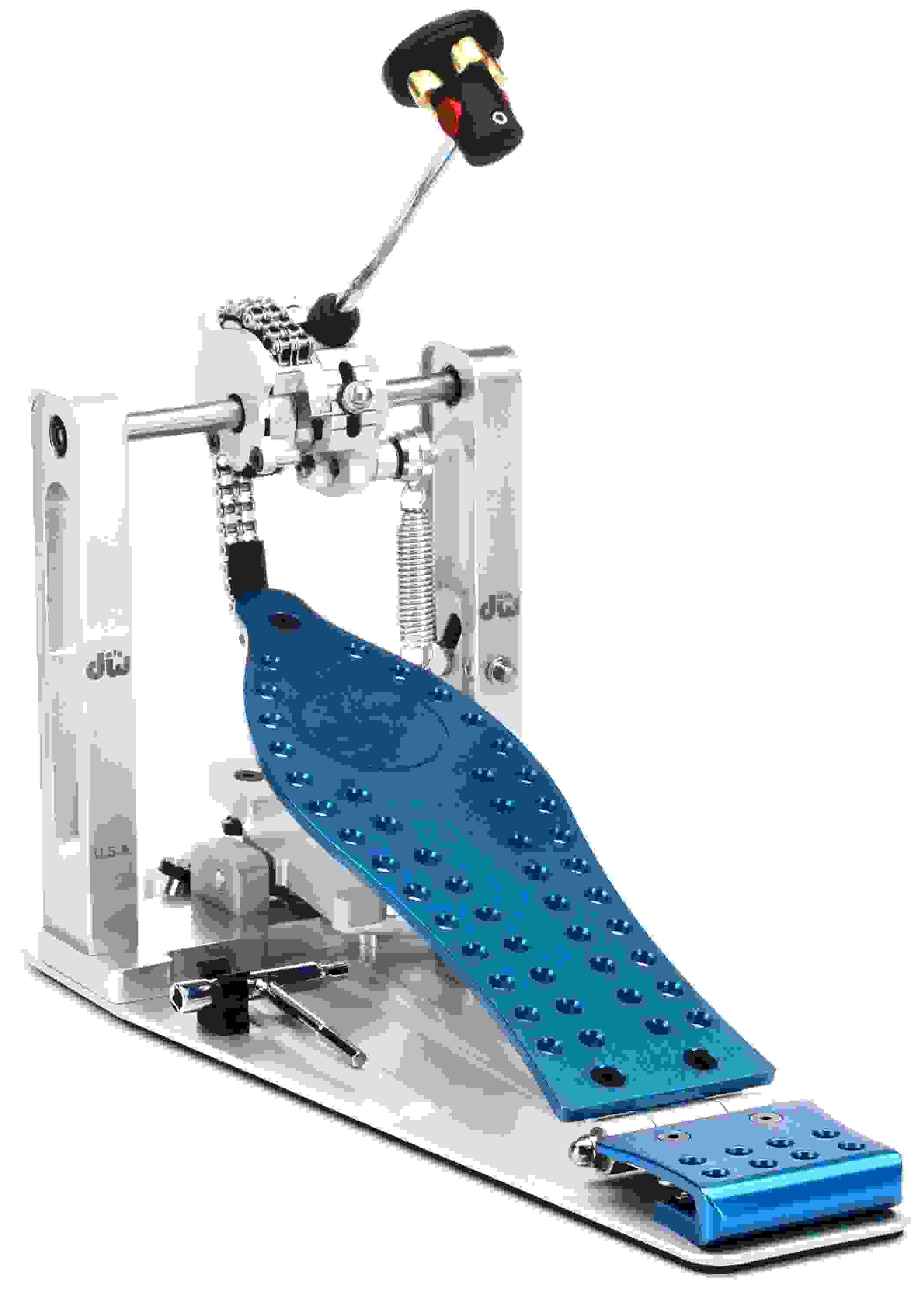 DW DWCPMCDBL MCD Machined Chain Drive Single Bass Drum Pedal - Cobalt | Sweetwater