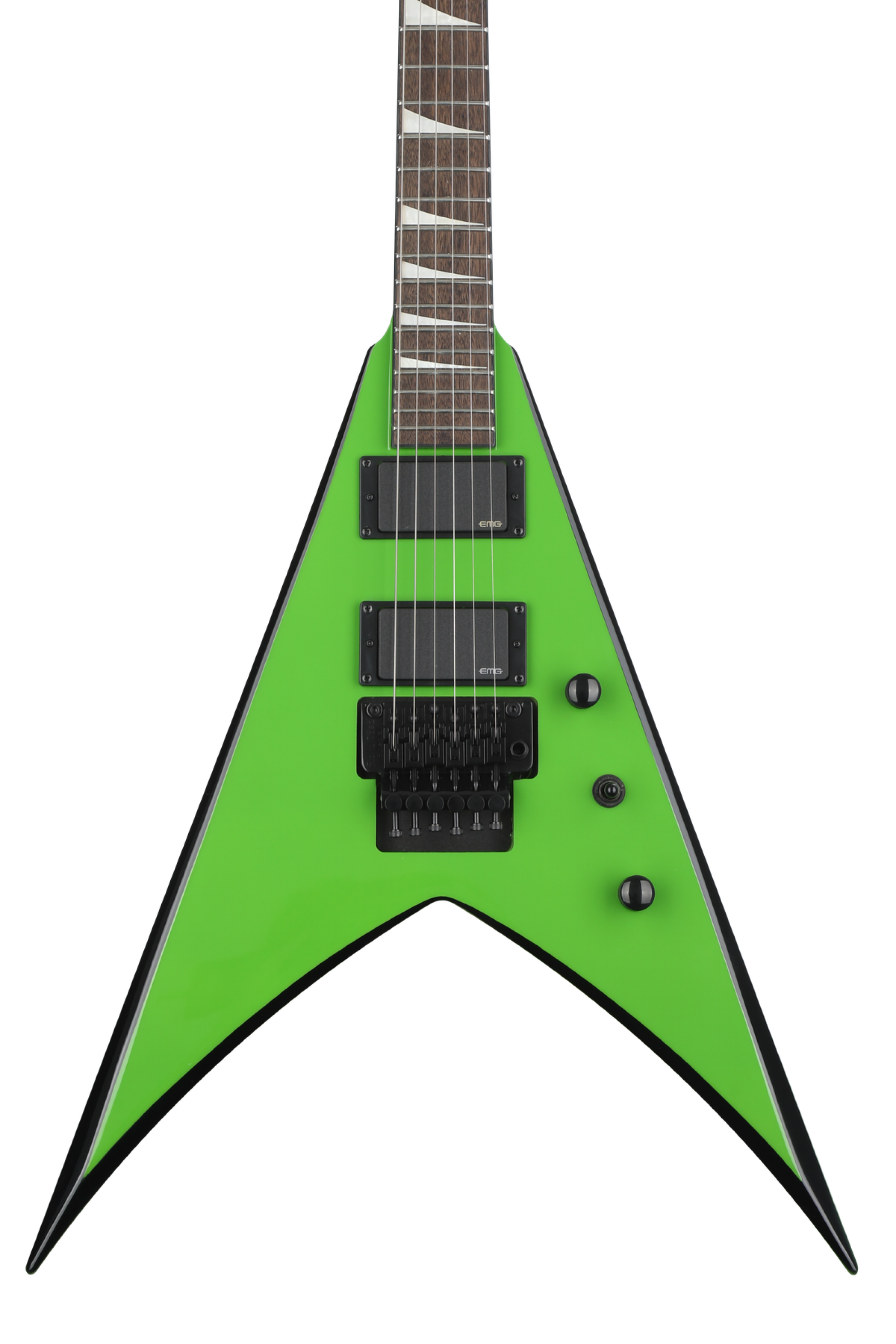 Jackson X Series King V KVXMG - Slime Green with Black Bevels Reviews ...