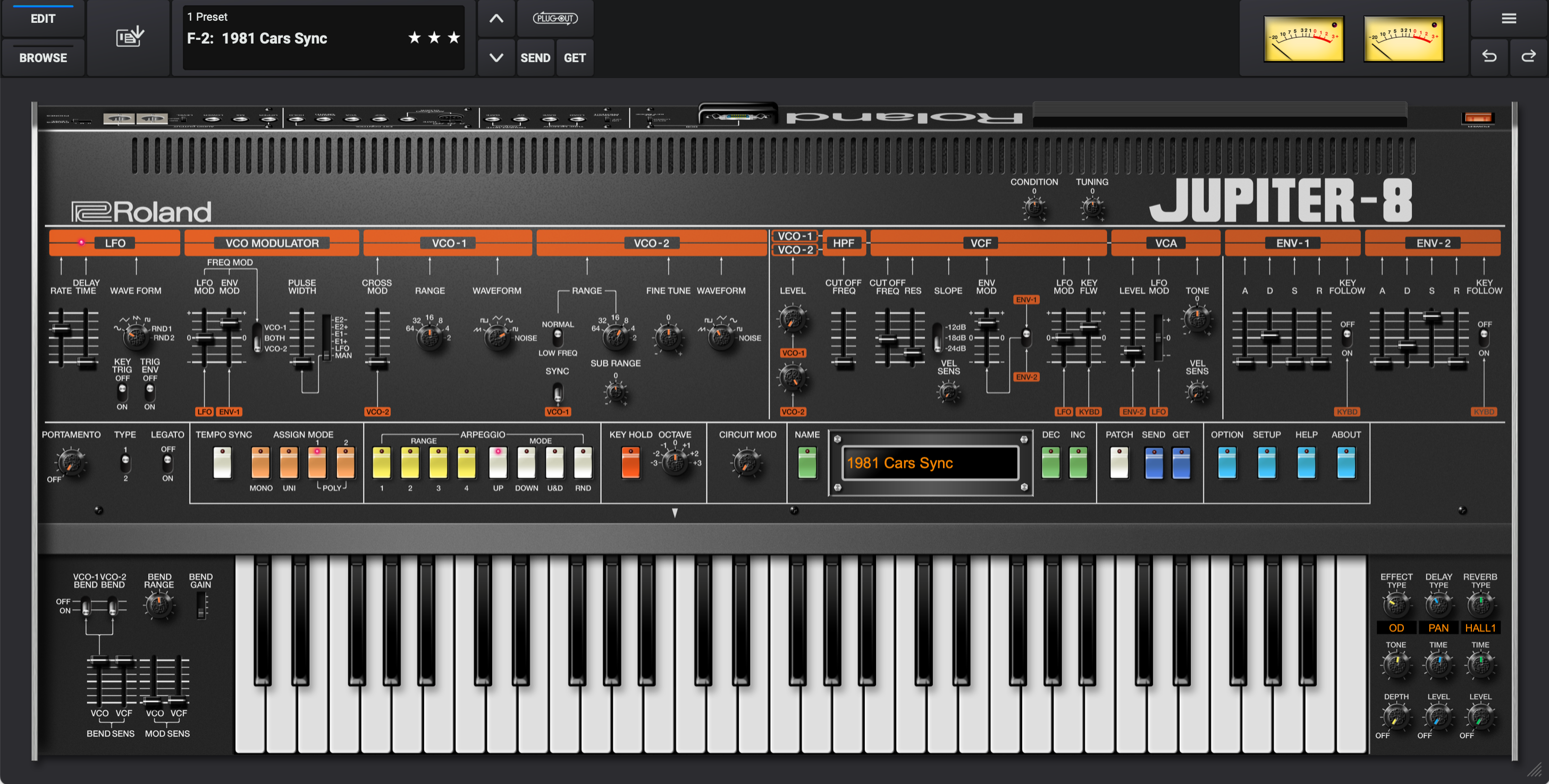 Roland Jupiter-8 Synthesizer Software | Sweetwater