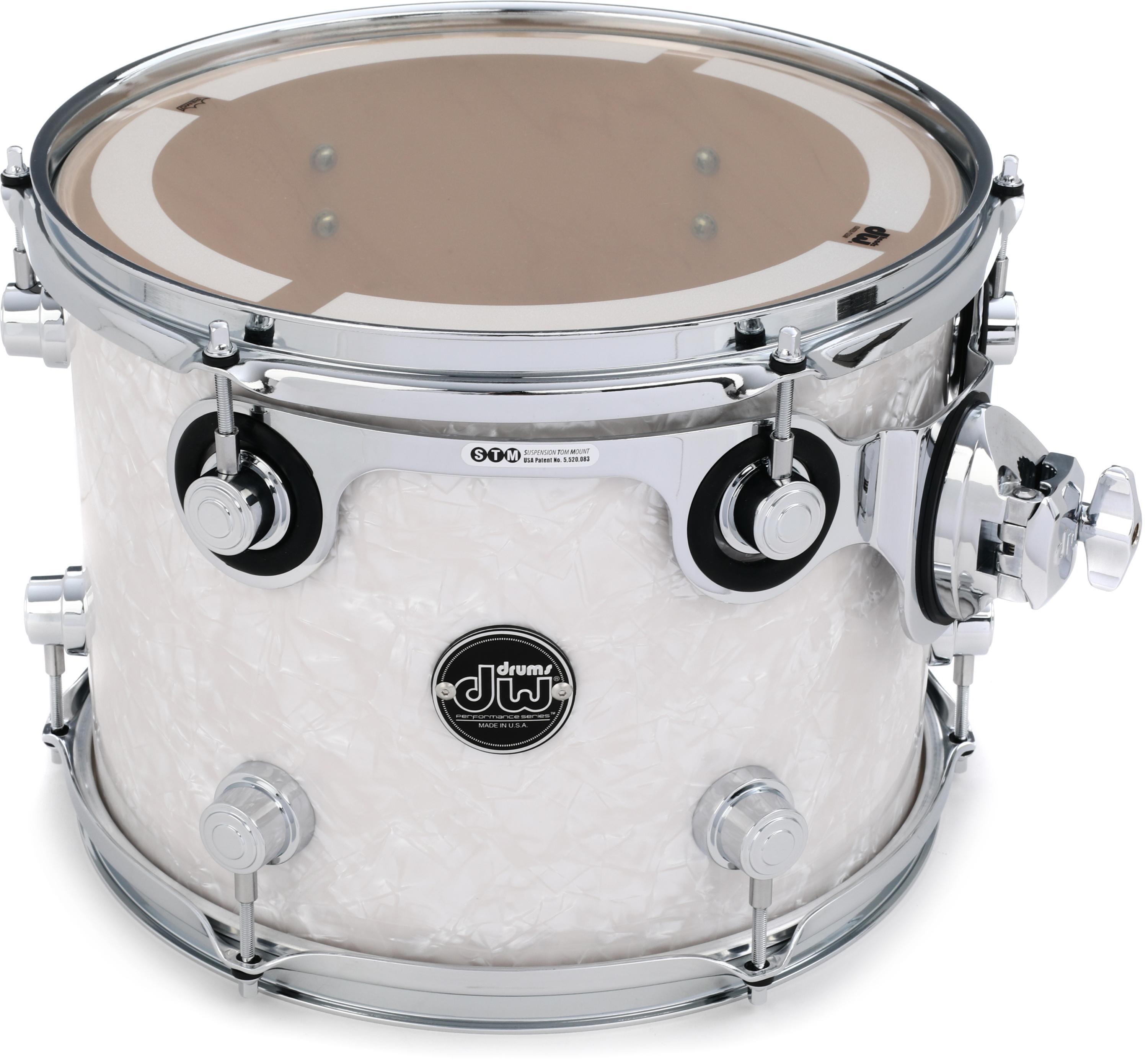 DW Performance Series Mounted Tom - 9 x 12 inch - White Marine ...