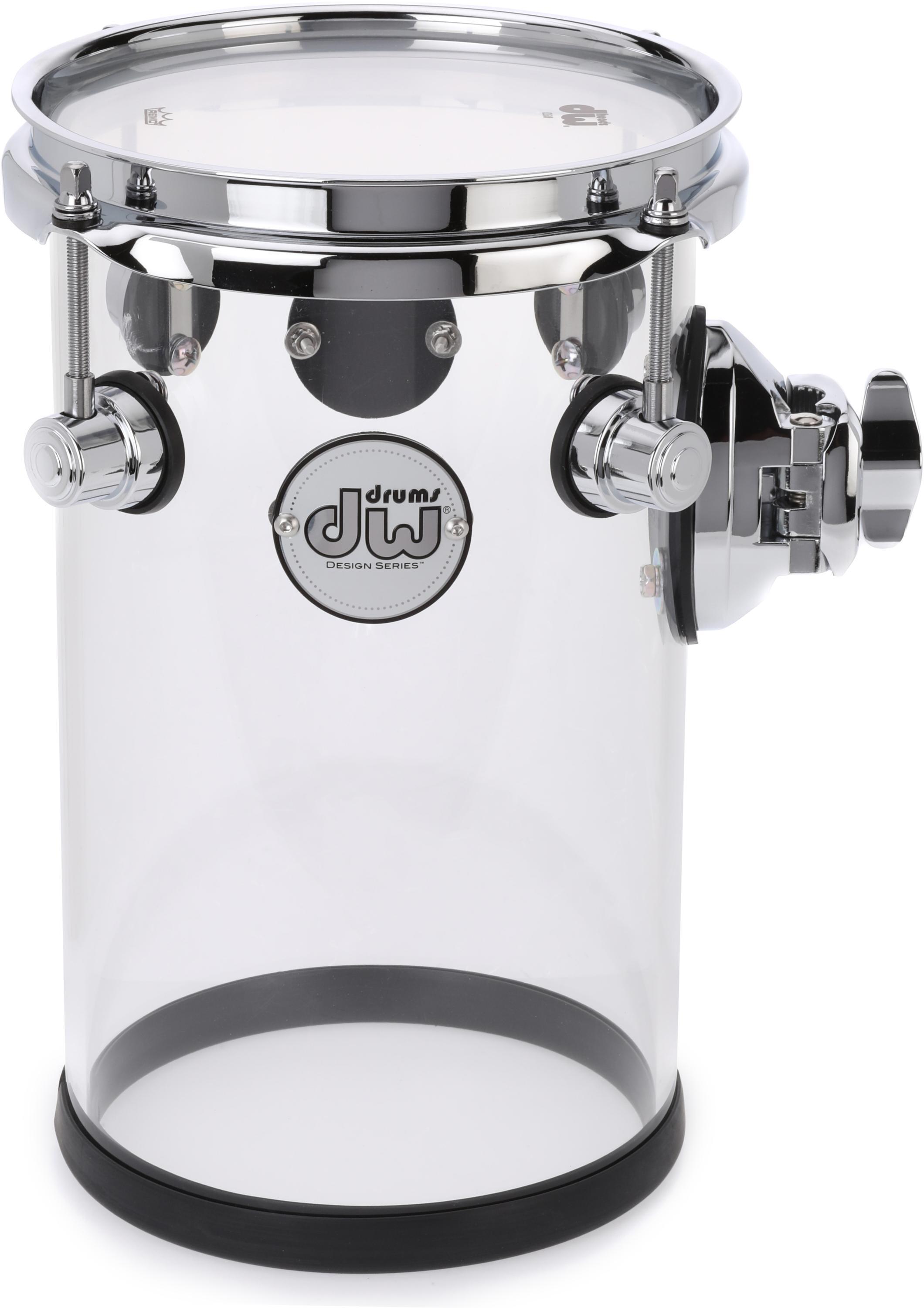 DW Design Series Rata Tom - 10 inches x 6 inches, Clear | Sweetwater