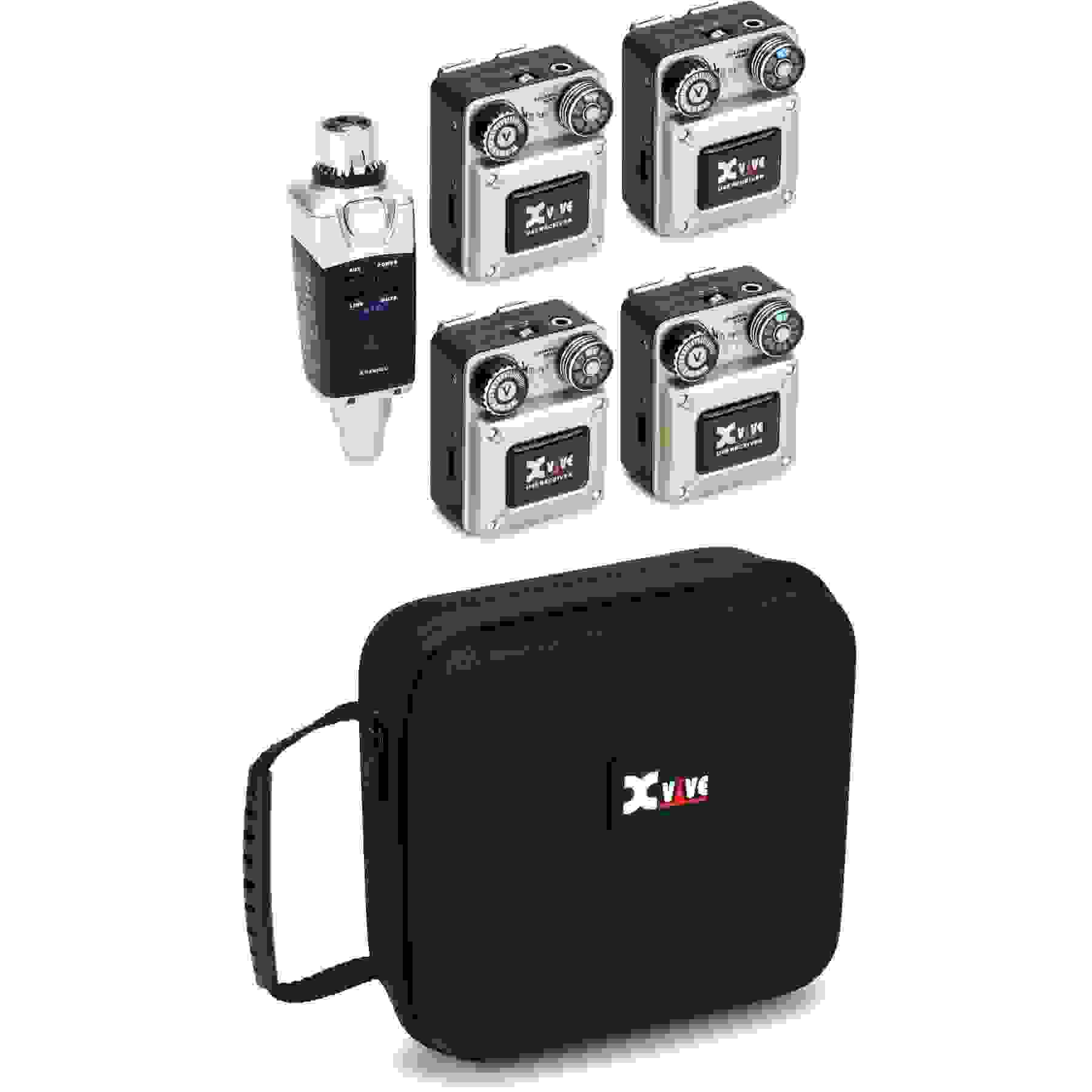Xvive U45R4 Wireless In-ear Monitoring System with Case - 5.8GHz ...