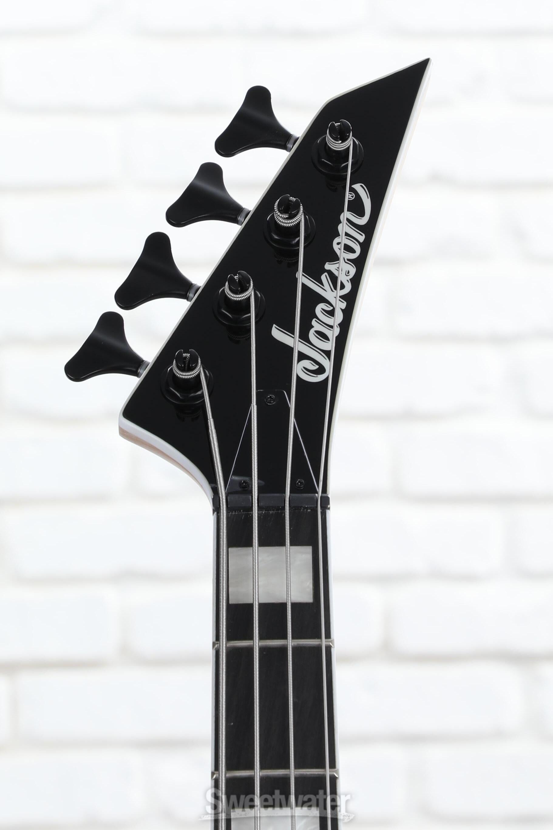 Jackson JS Kelly Bird JS3Q Bass Guitar - Transparent Blue Burst ...