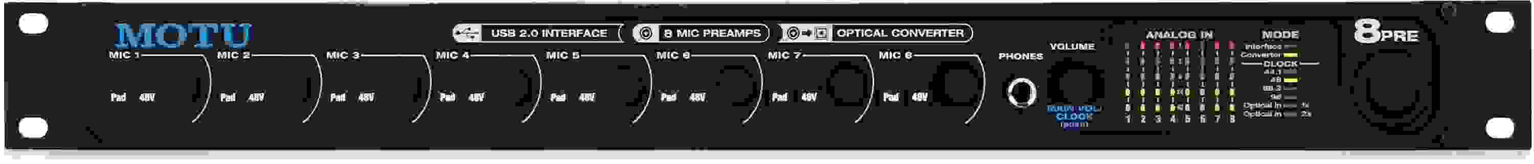 MOTU 8pre 16x12 USB Audio Interface | Sweetwater