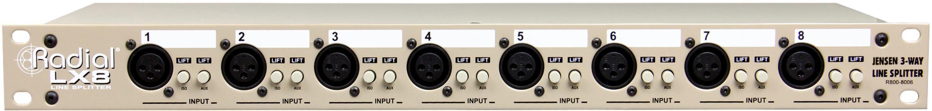 Radial LX8 8-channel Balanced Line Splitter with Isolation | Sweetwater