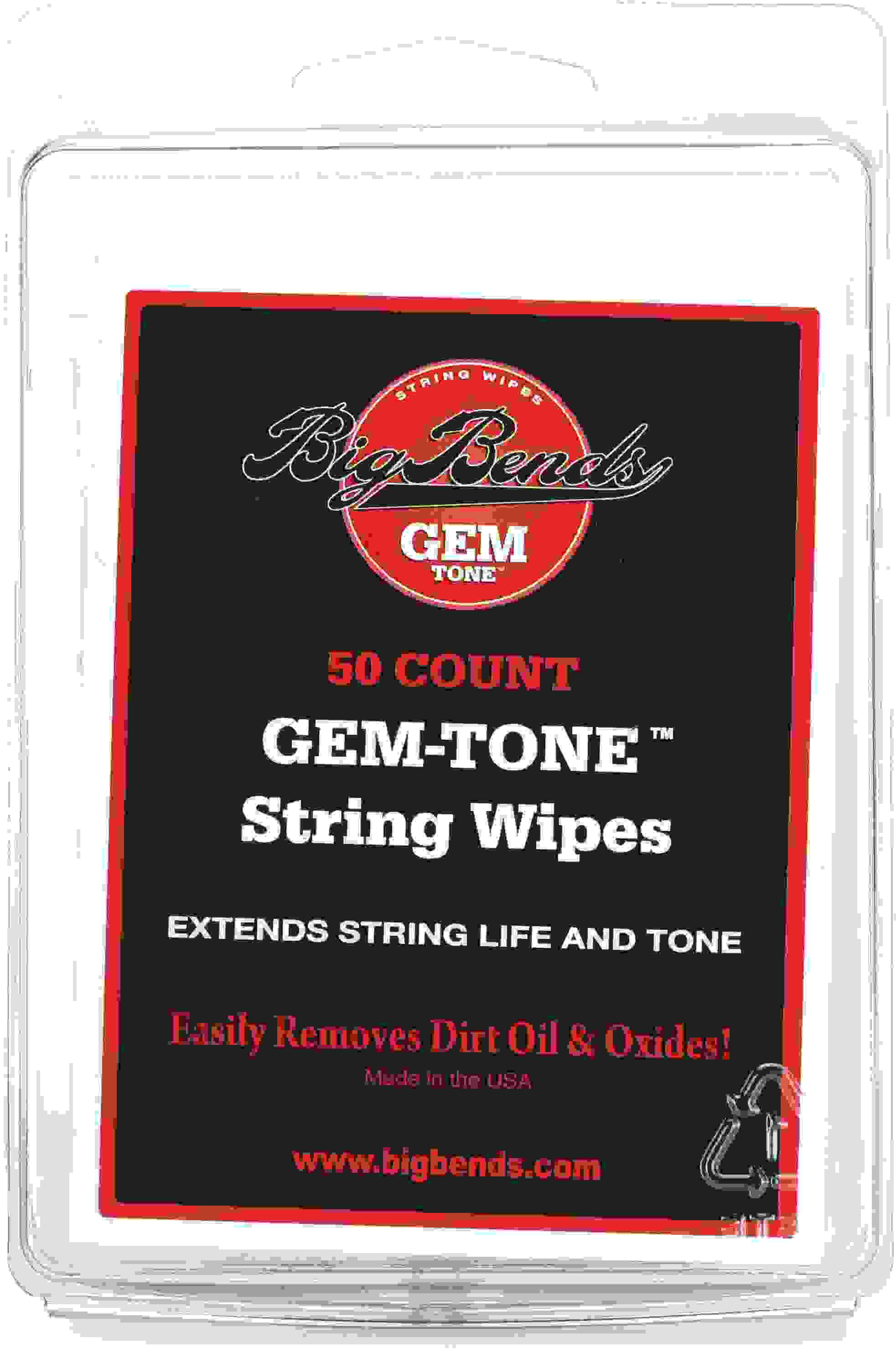 Big Bends Gem-Tone String Cleaning Wipes (50-pack) | Sweetwater