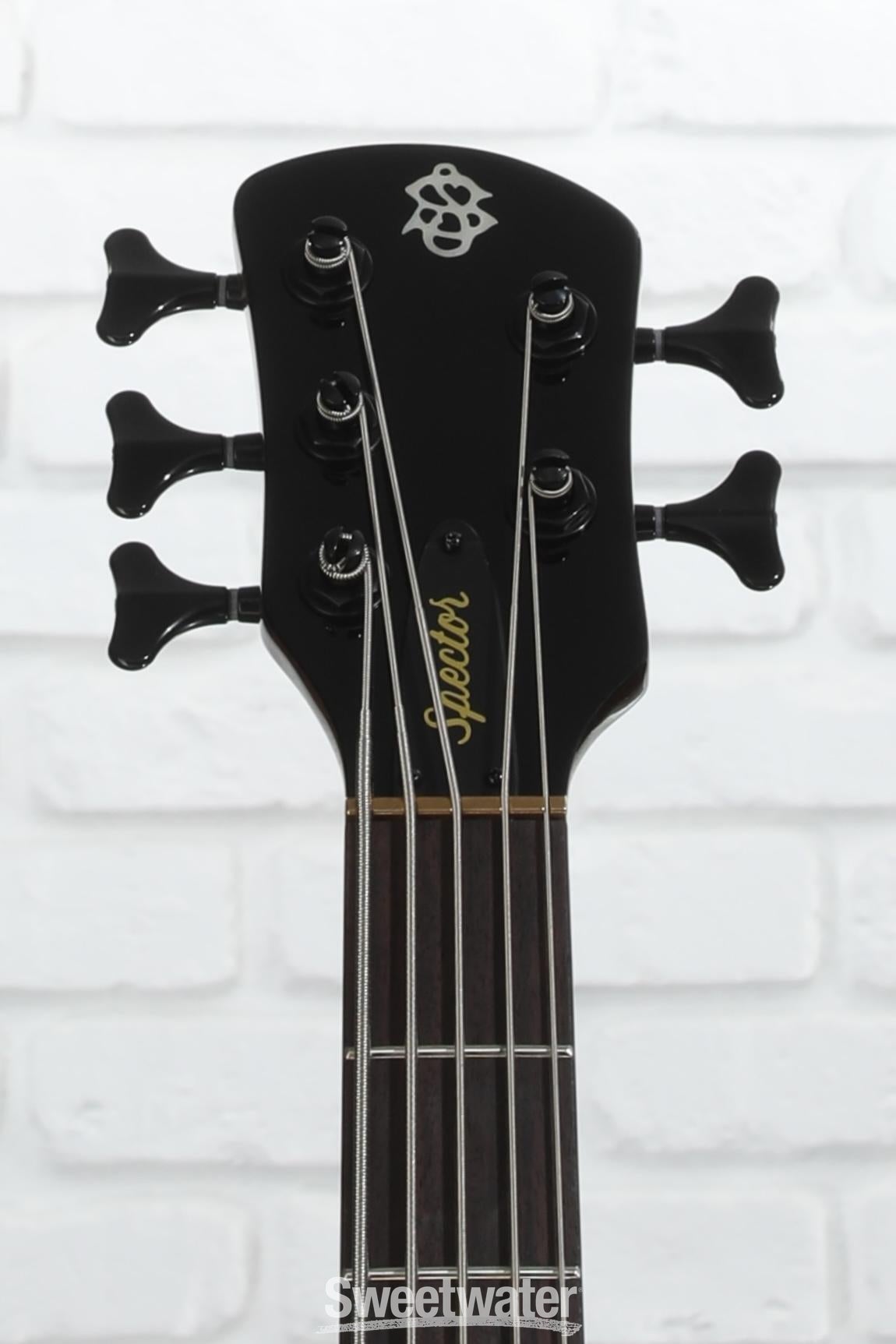 Spector NS Ethos 5 Bass Guitar - Super Faded Black Gloss | Sweetwater
