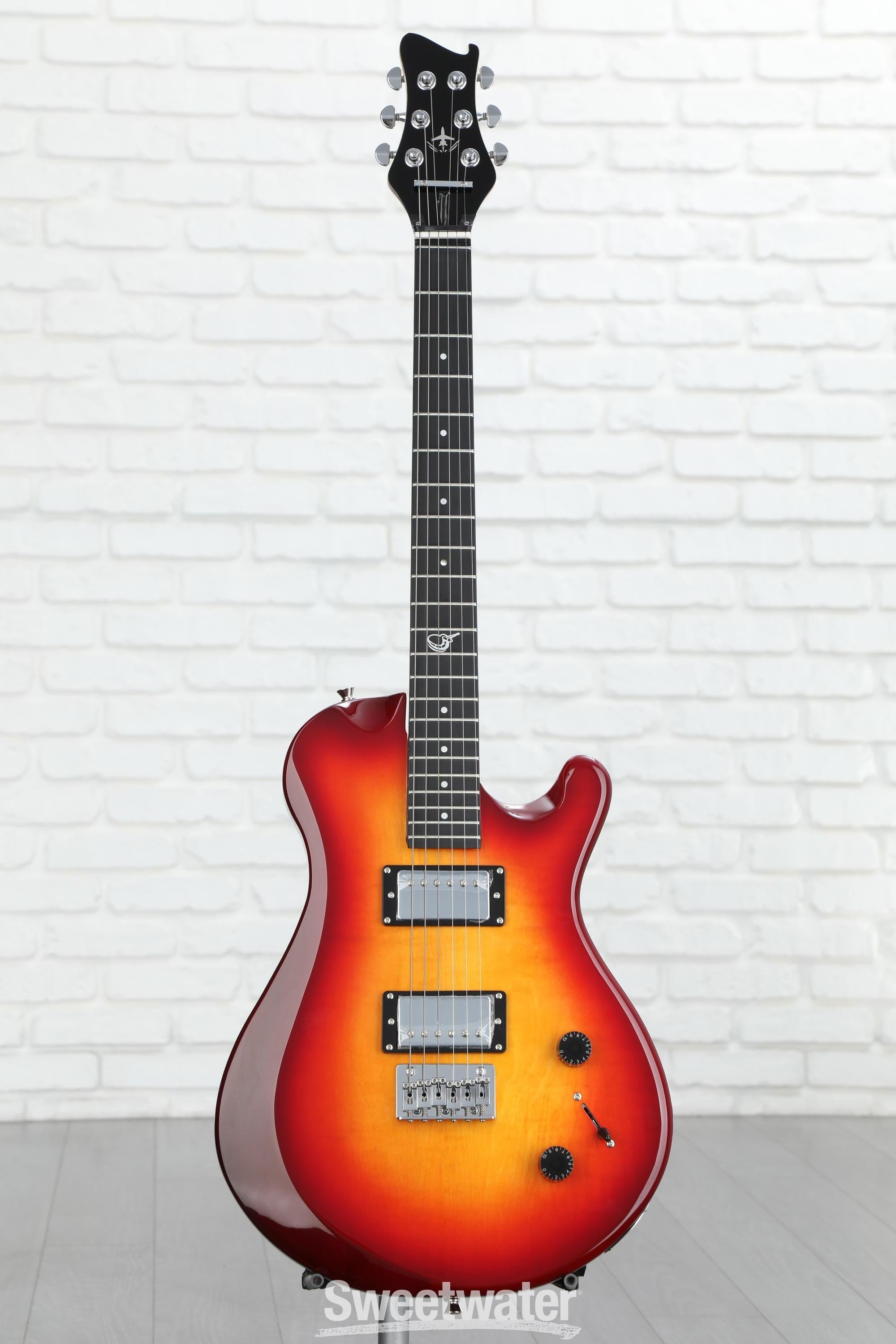 Journey Instruments OE990 Overhead Electric Collapsible Travel Guitar ...