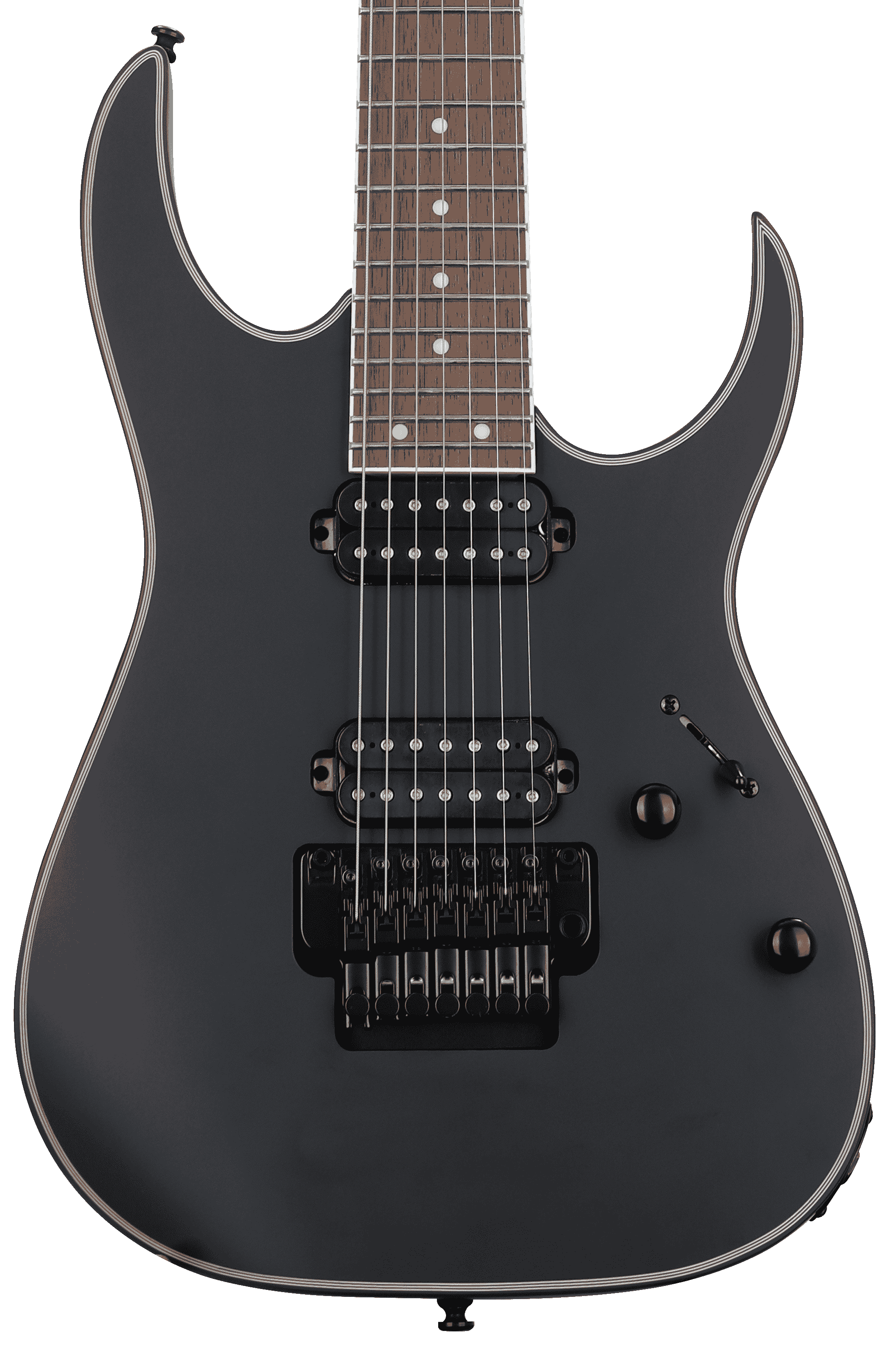 Ibanez RG7420EX 7-string Electric Guitar - Black Flat | Sweetwater